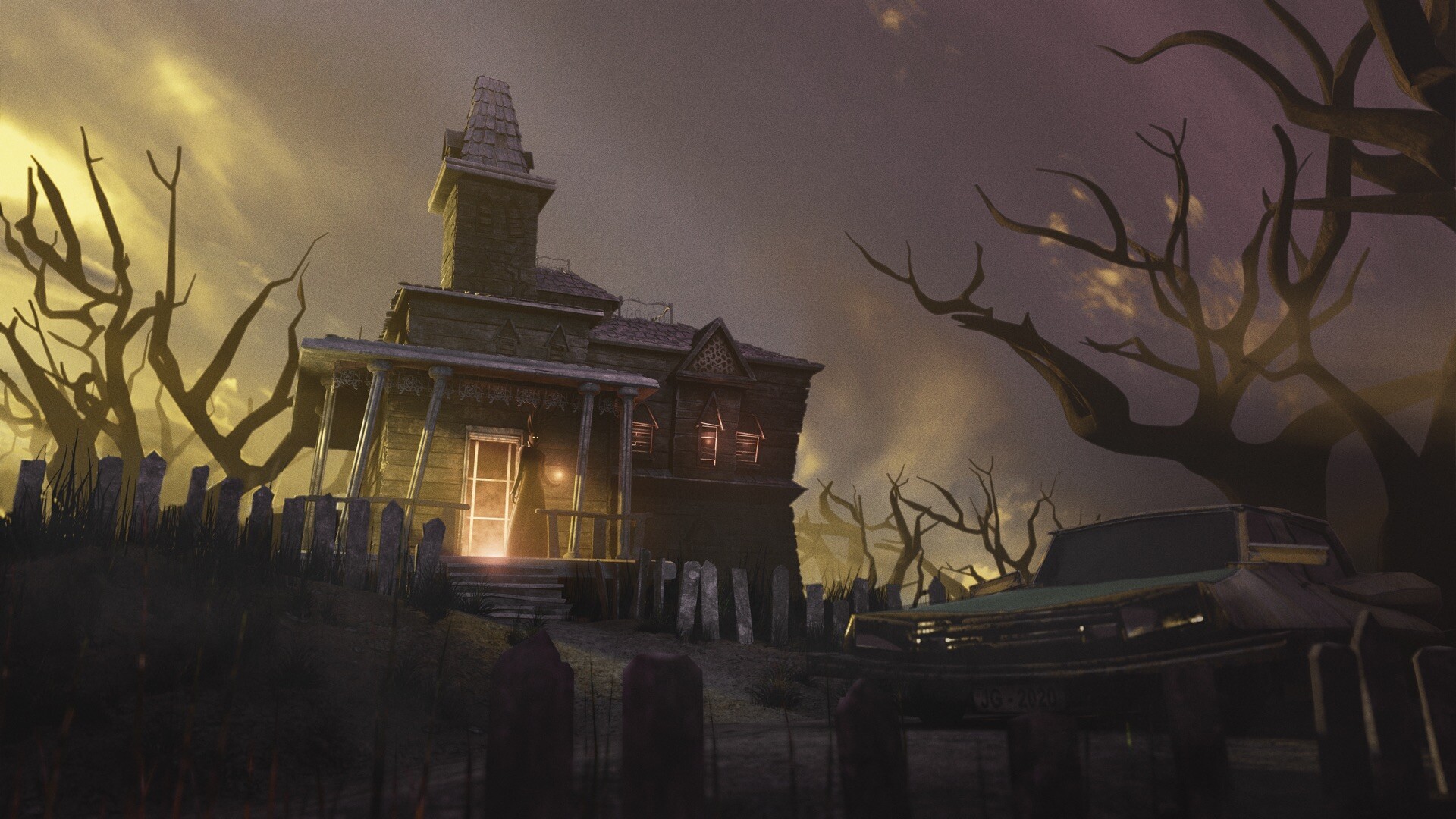 ArtStation - Lighting - Haunted House