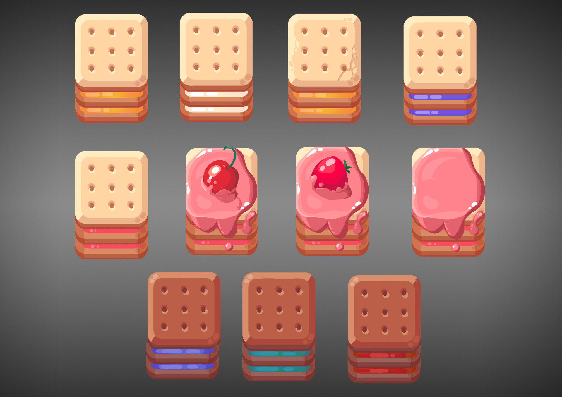 ArtStation - Candy Game Sprites and Concepts