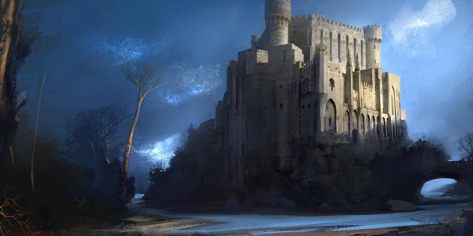 ArtStation - Castle sunset