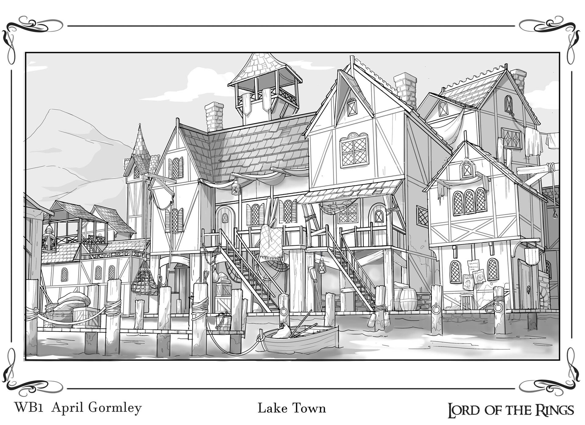 ArtStation - Lake Town