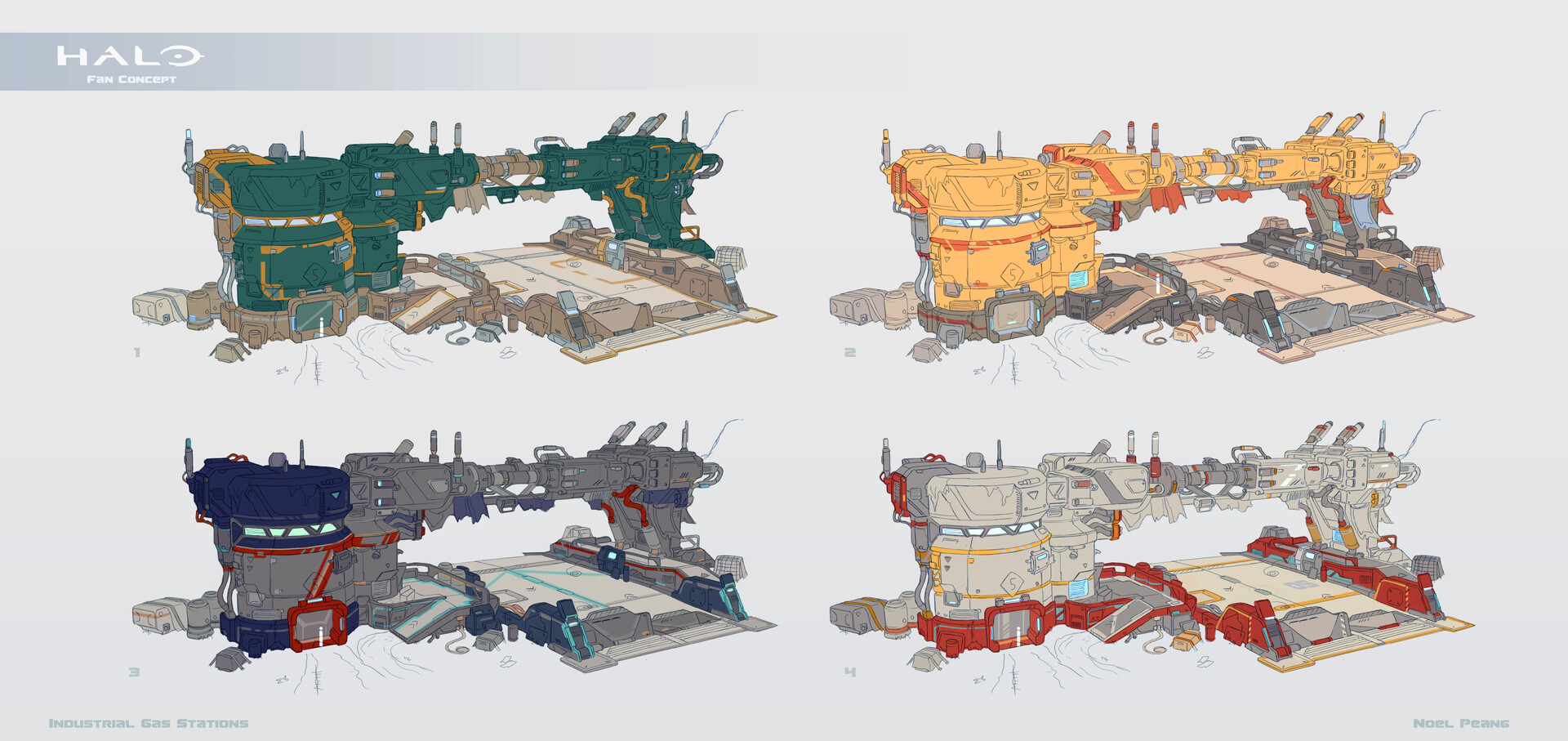 ArtStation - Halo gas station fan concept