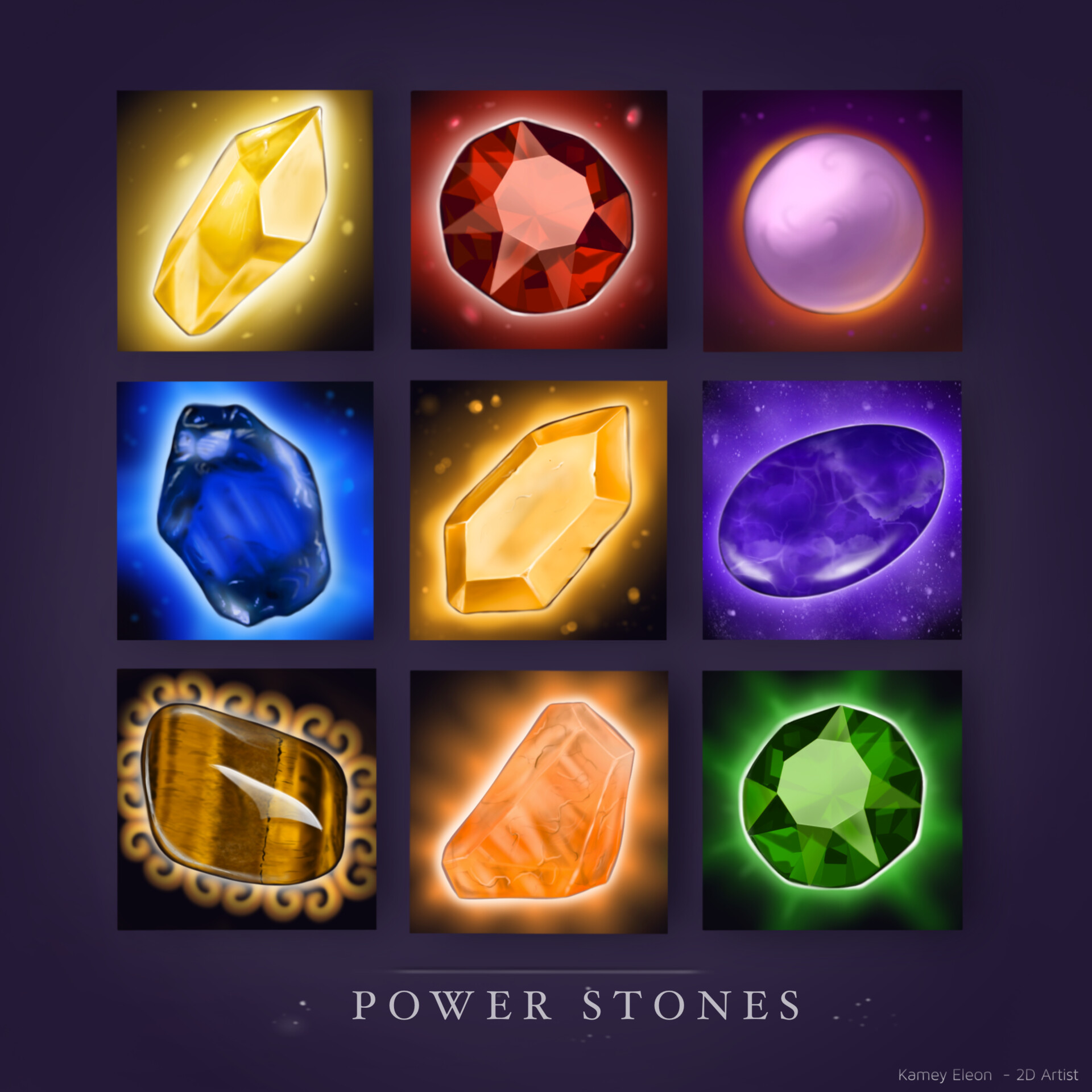 ArtStation - Gems Icons UI