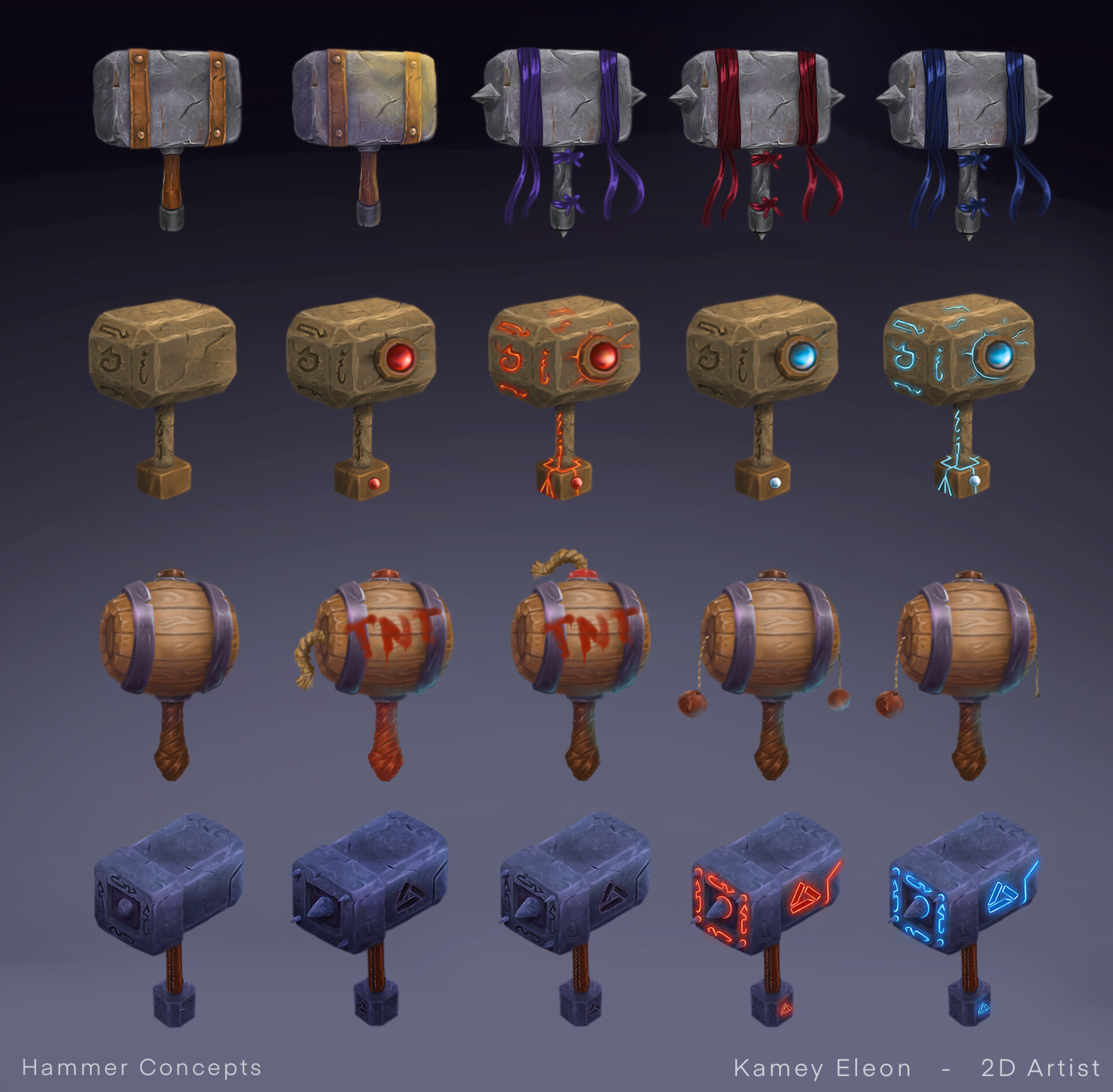 ArtStation - Hammer Concepts / Icons UI