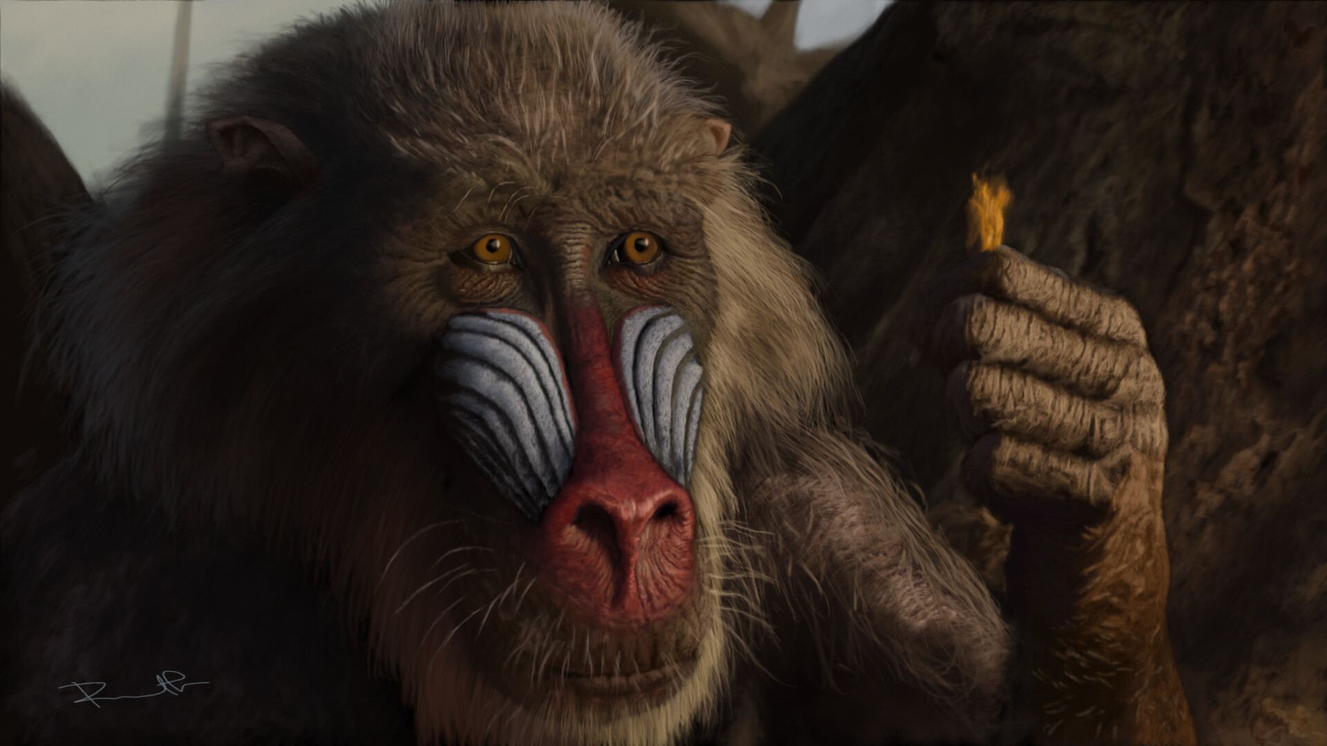 Mandrill Wallpaper
