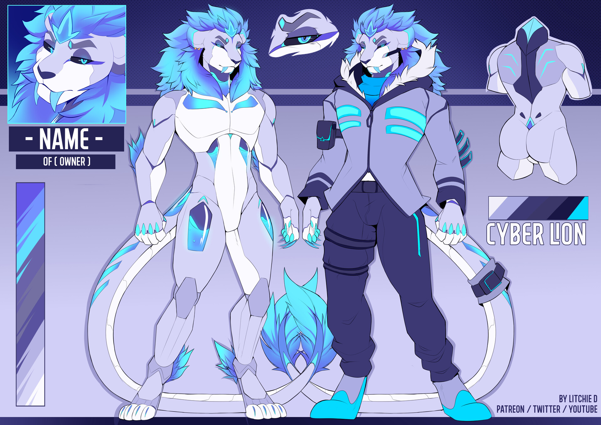 ArtStation - [ Cyber Lion - Ref sheet ]
