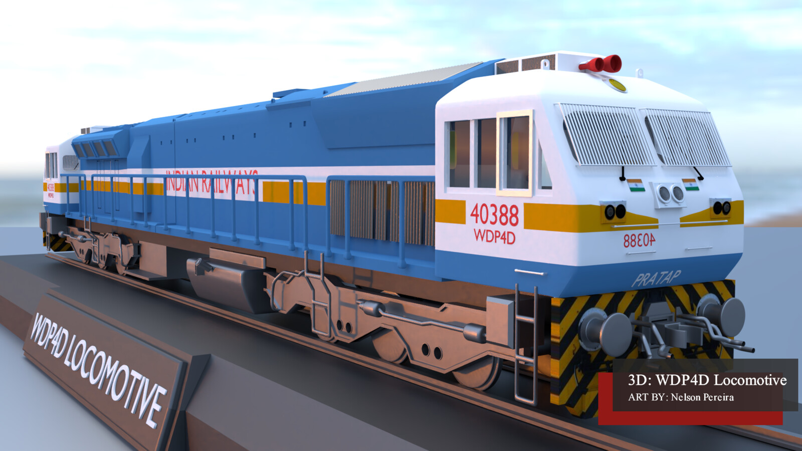Nelson Pereira - WDP4D Locomotive [Indian Railways]