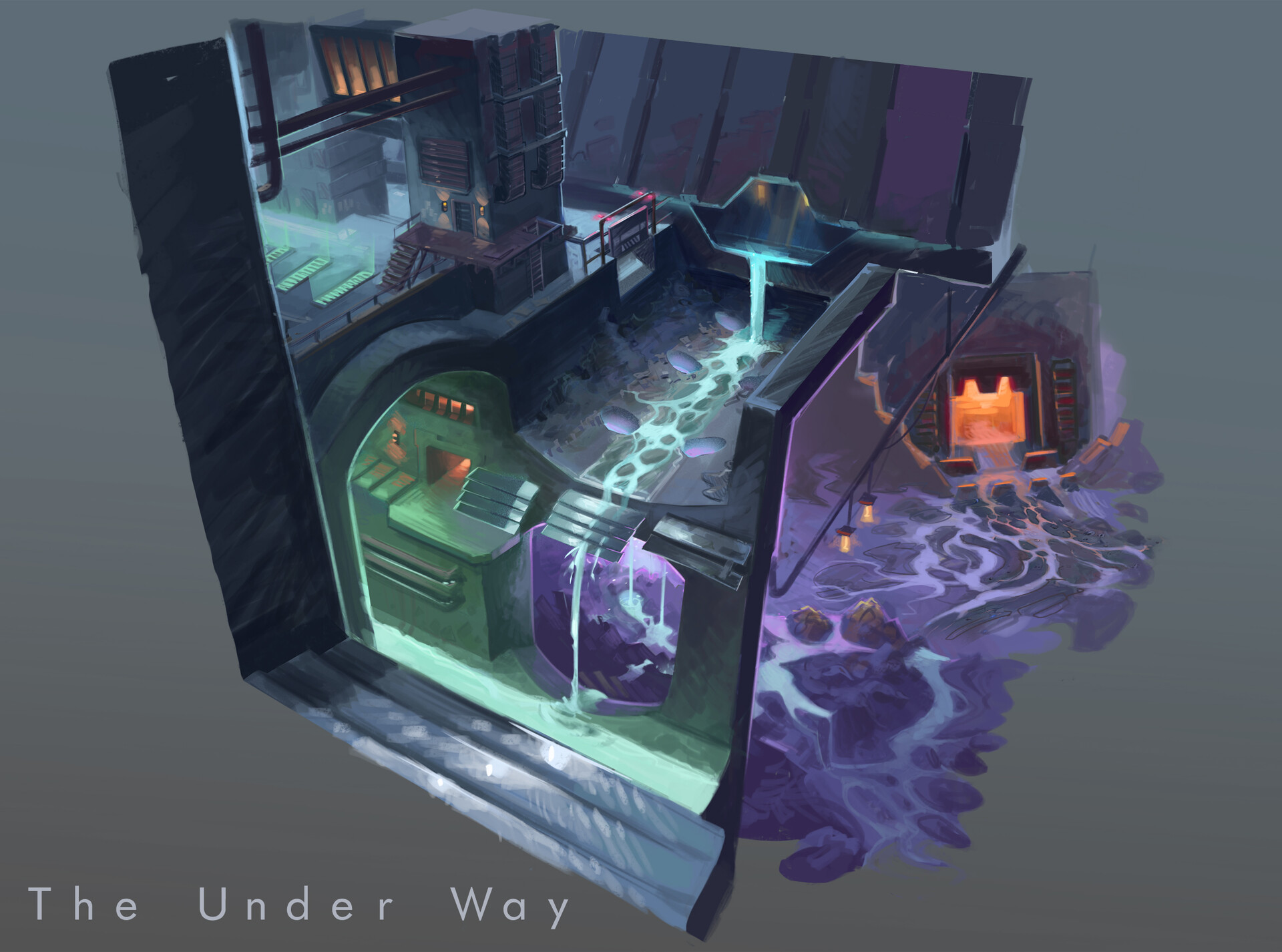 ArtStation - "The Under Way" - Level Design practice