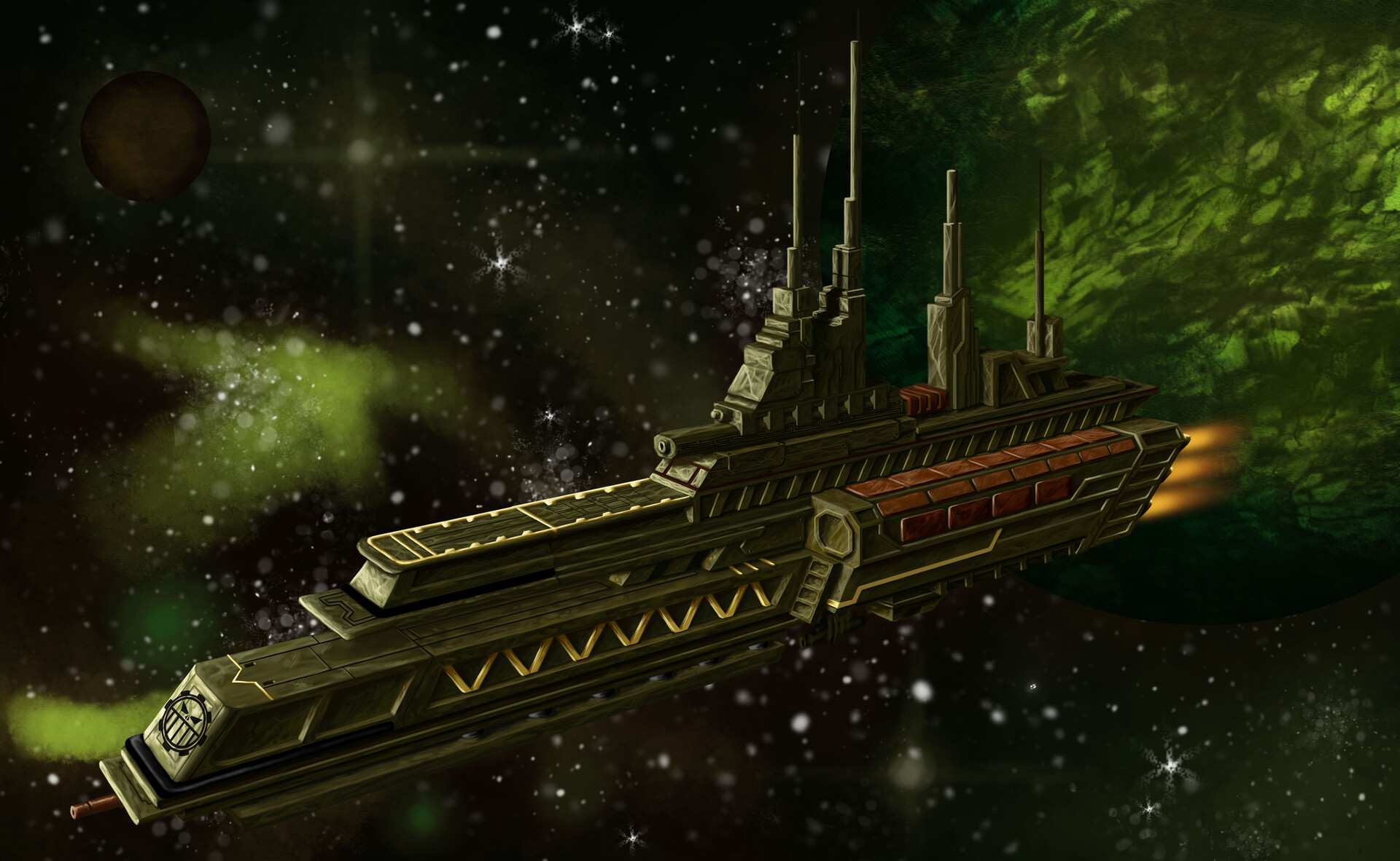 ArtStation - Pirate spaceship