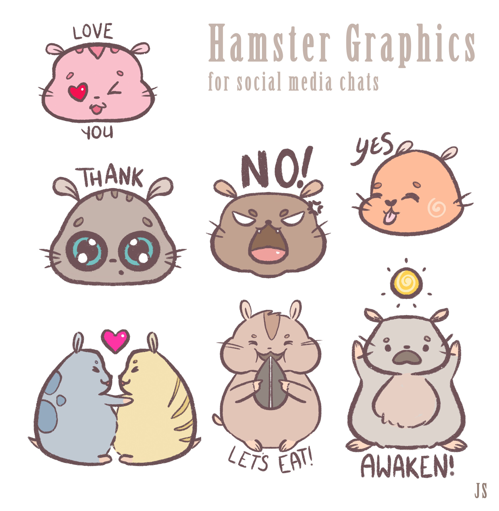 ArtStation - Hamster Graphics for Social Media