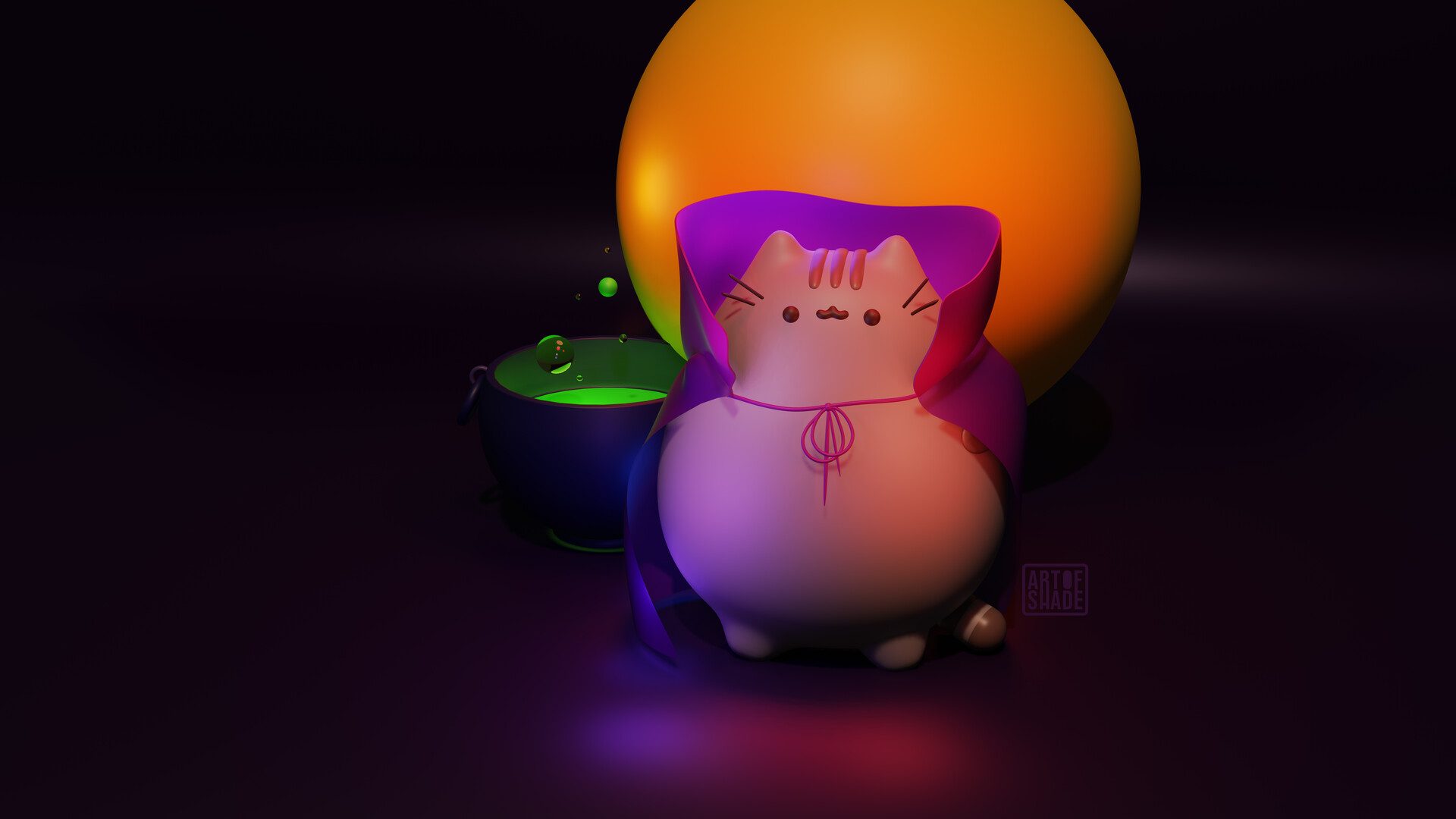 ArtStation - Vampire Pusheen