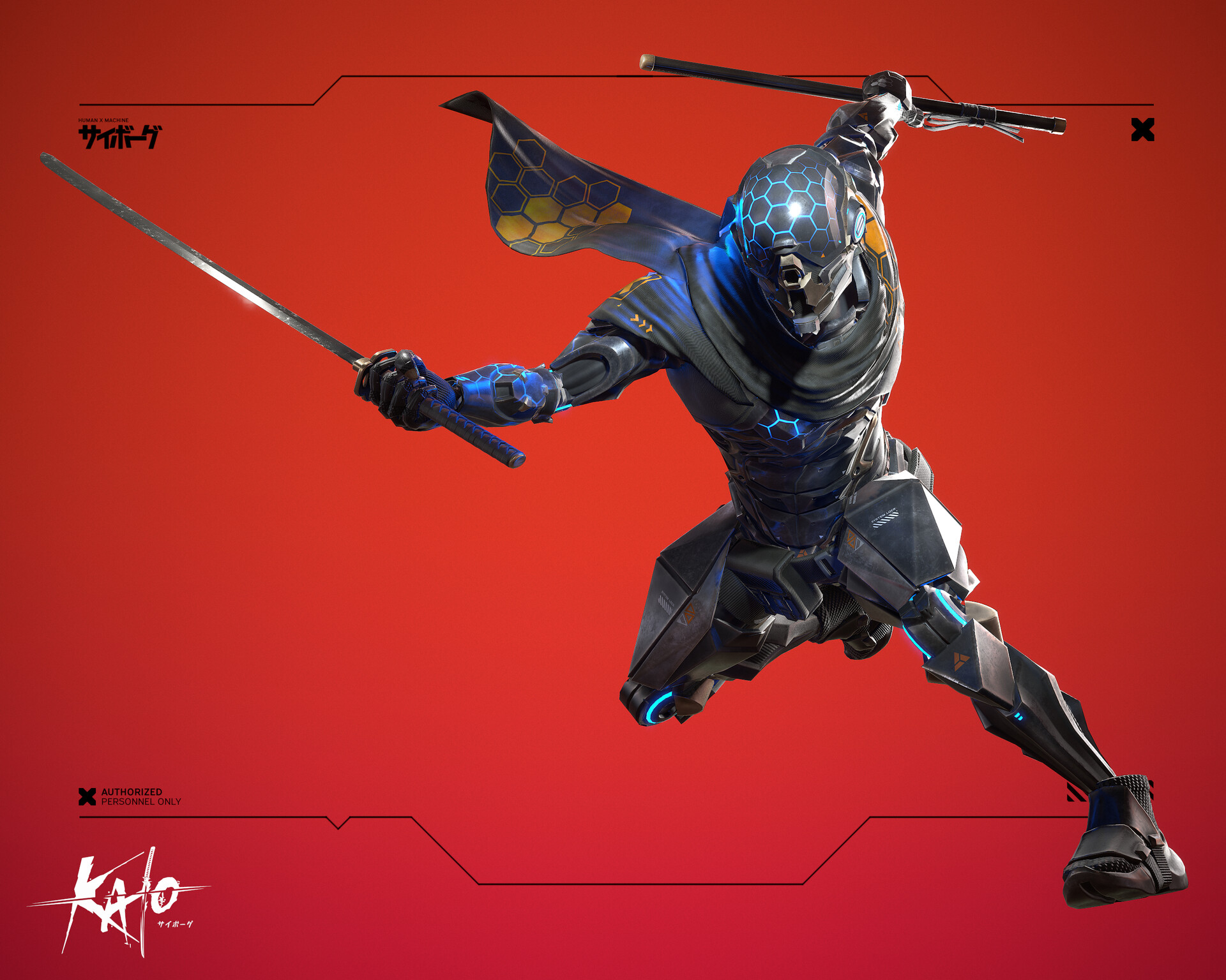 Fajrul FN - Cyborg Ninja - Kato (Original Game Character)