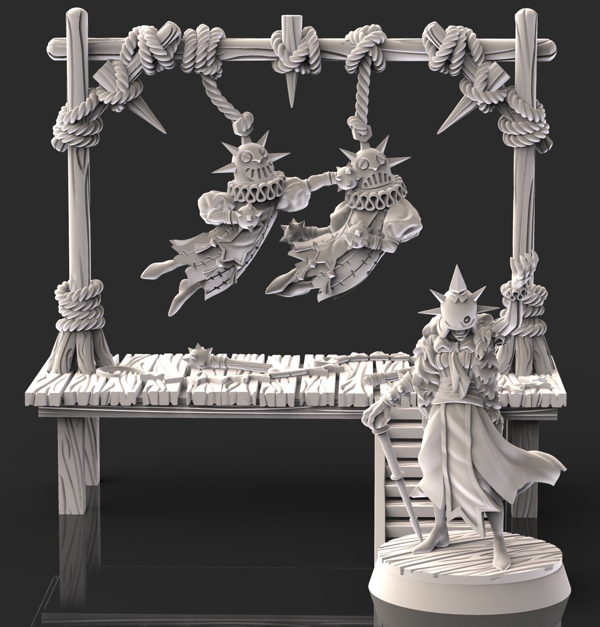 ArtStation - The Butcher and Puppets (32mm scale)