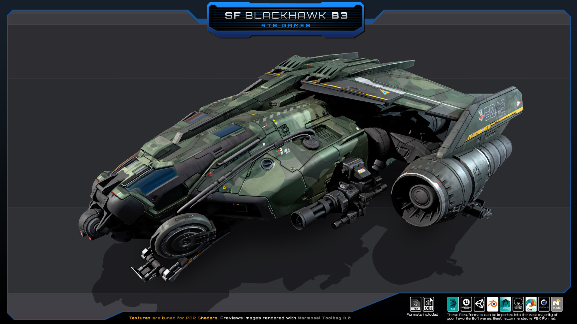 ArtStation - RTS Games - SF Blackhawk B3