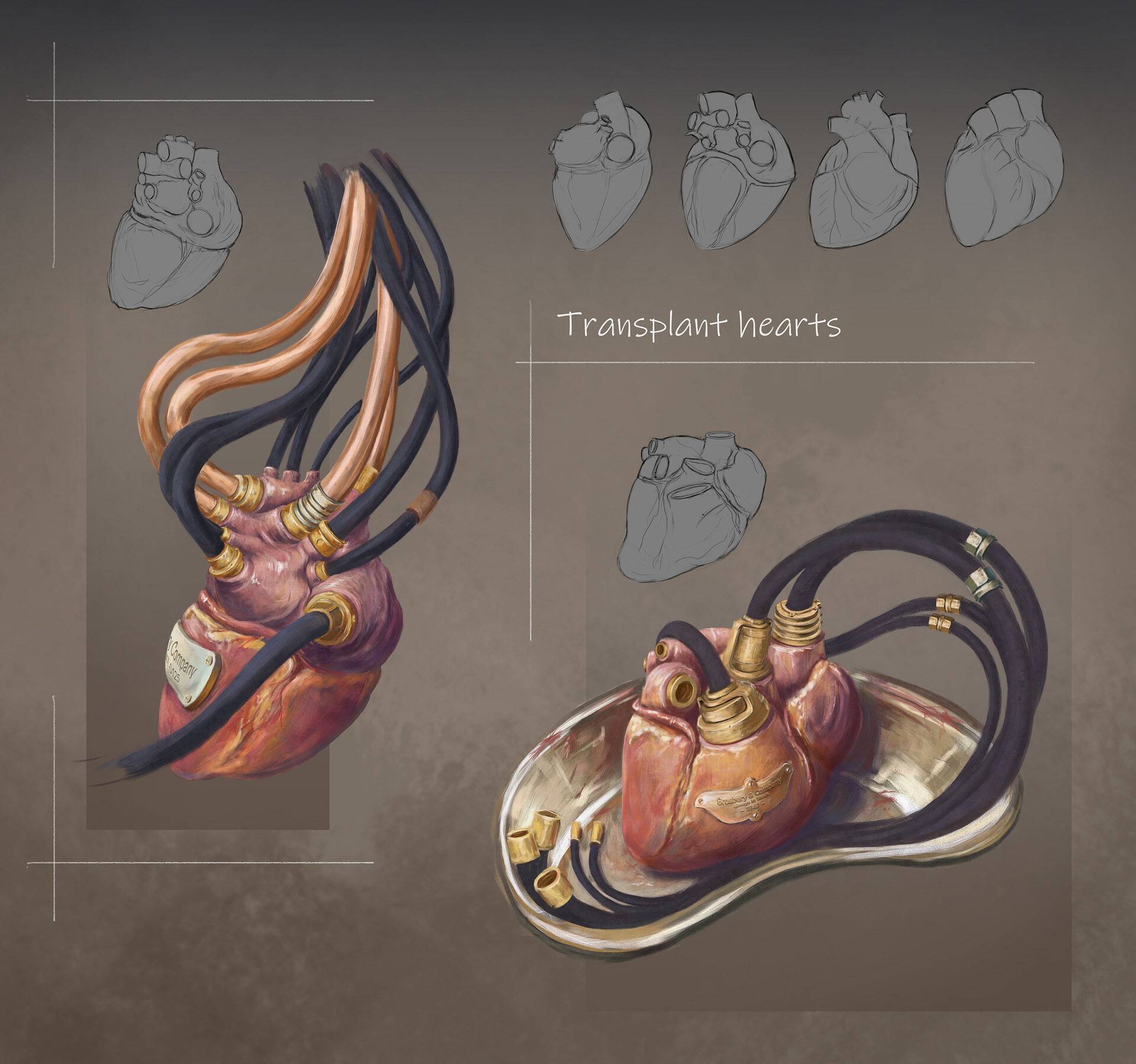 ArtStation - Transplant hearts