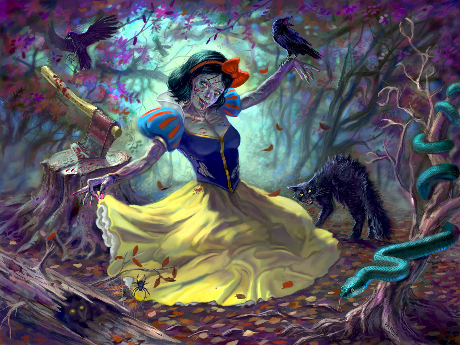 ArtStation - Snow white&dark