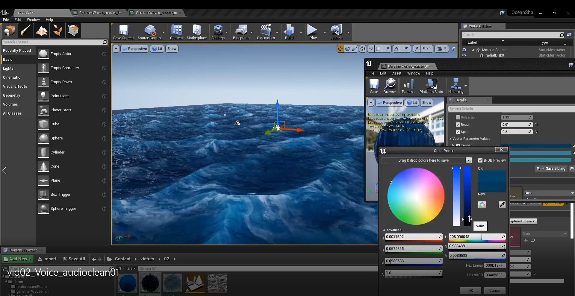Tyler Smith - Tutorial Series Creating a Realistic Ocean in UE4 Renders