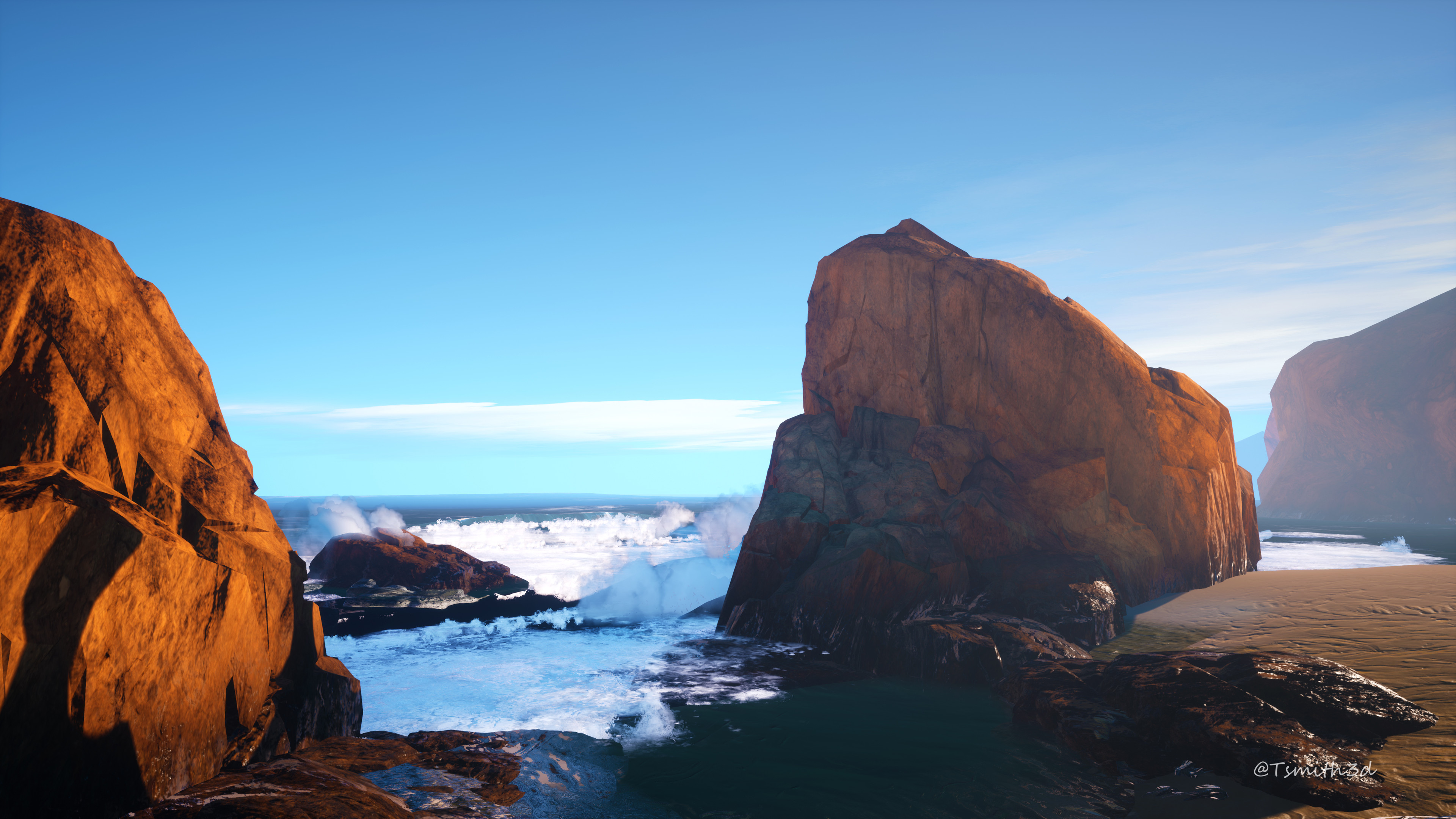 Tyler Smith - Tutorial Series Creating a Realistic Ocean in UE4 Renders