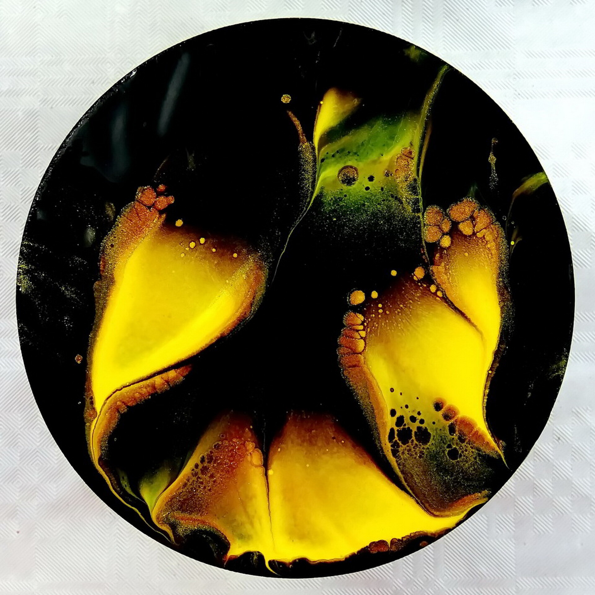 Fiona Art - Flower dip ~ EASY acrylic pour for BEGINNERS ~ Only 3 ...