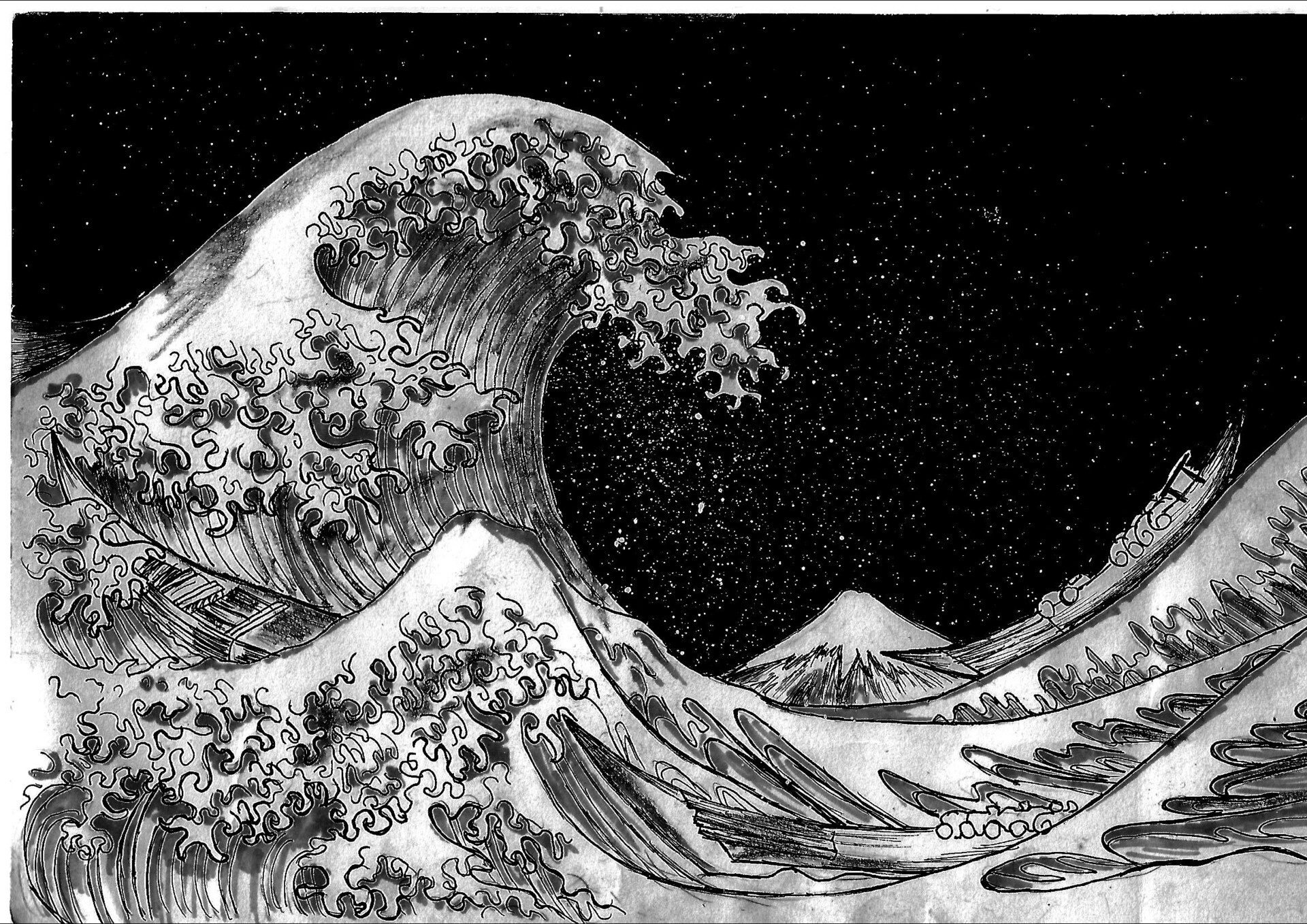 ArtStation - The Great Wave of Kanagawa