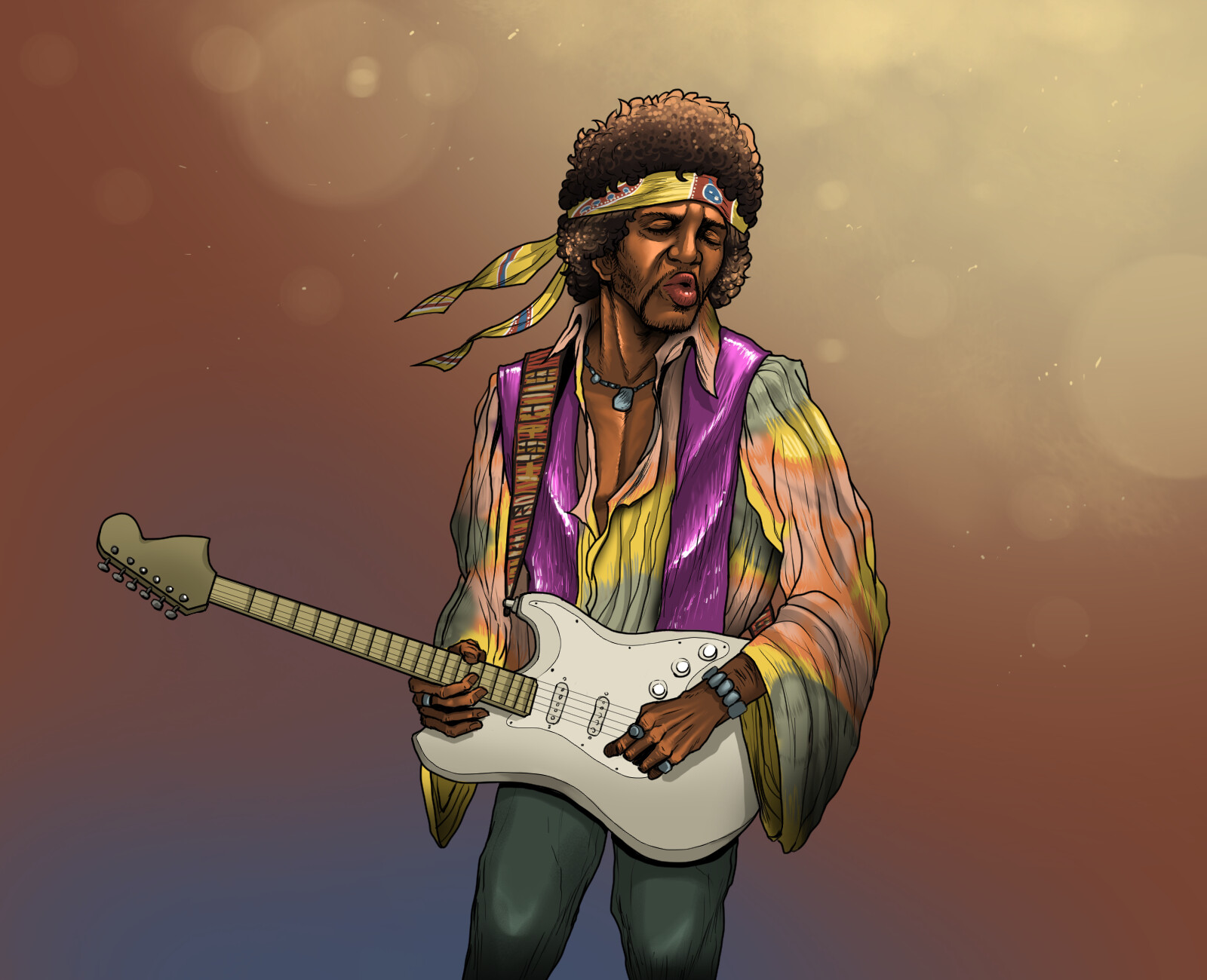 ArtStation - Jimi Hendrix