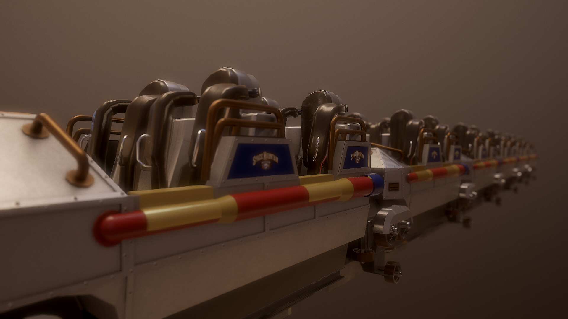 Tommy Ortigosa - Space Mountain Mission 2 train - PBR workflow