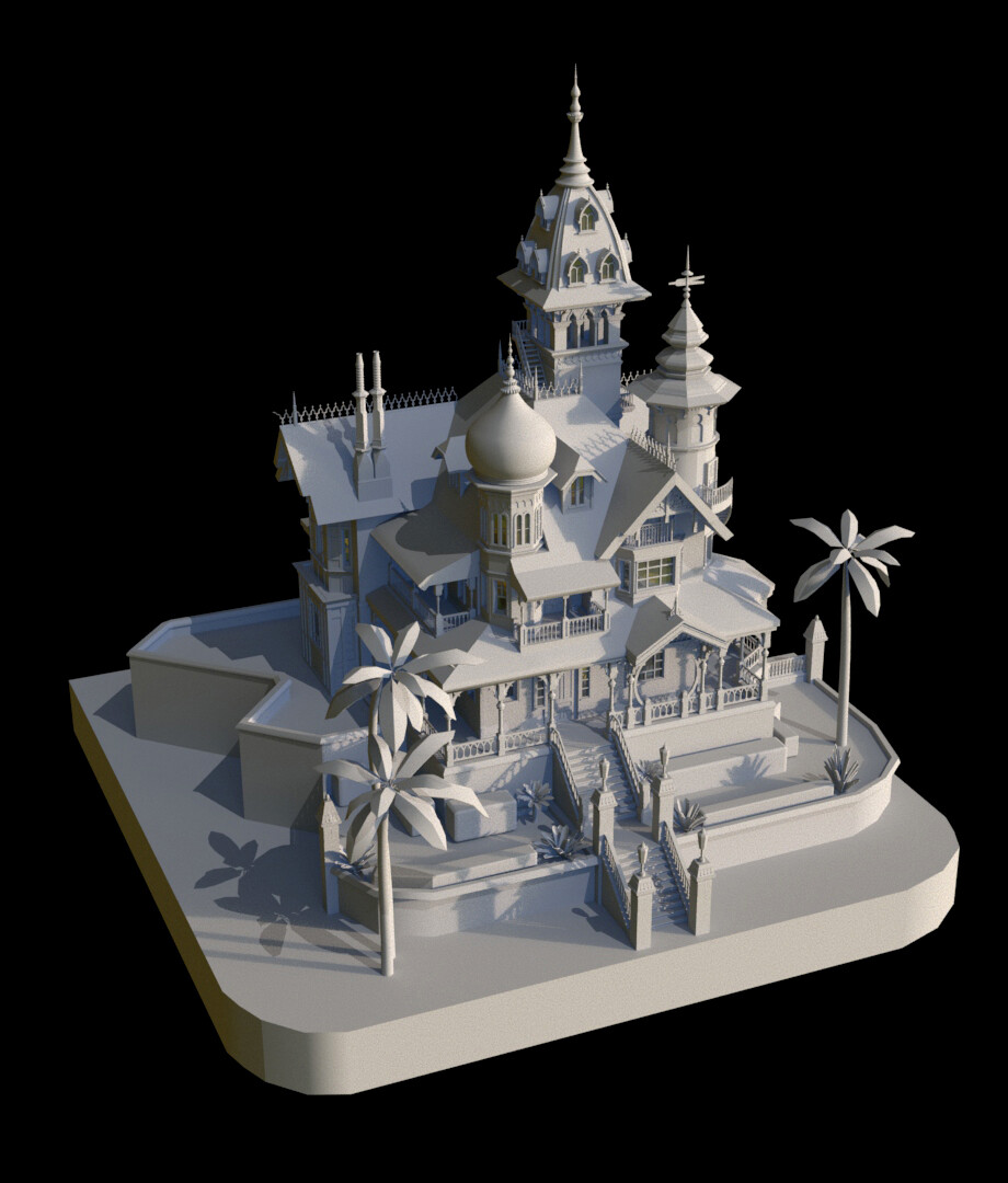 ArtStation - Mystic Manor 3D Model
