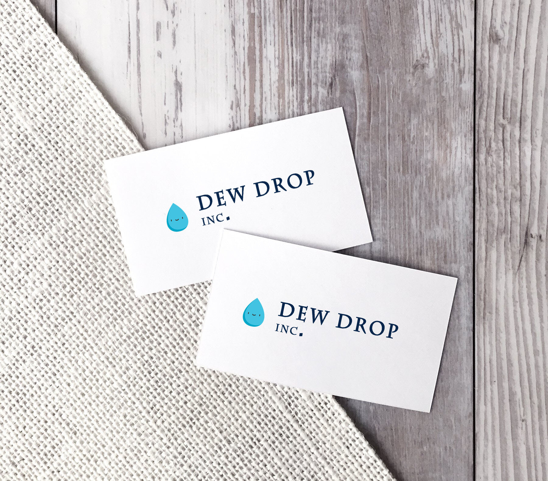 ArtStation - Dew Drop Inc Business Card Mock up