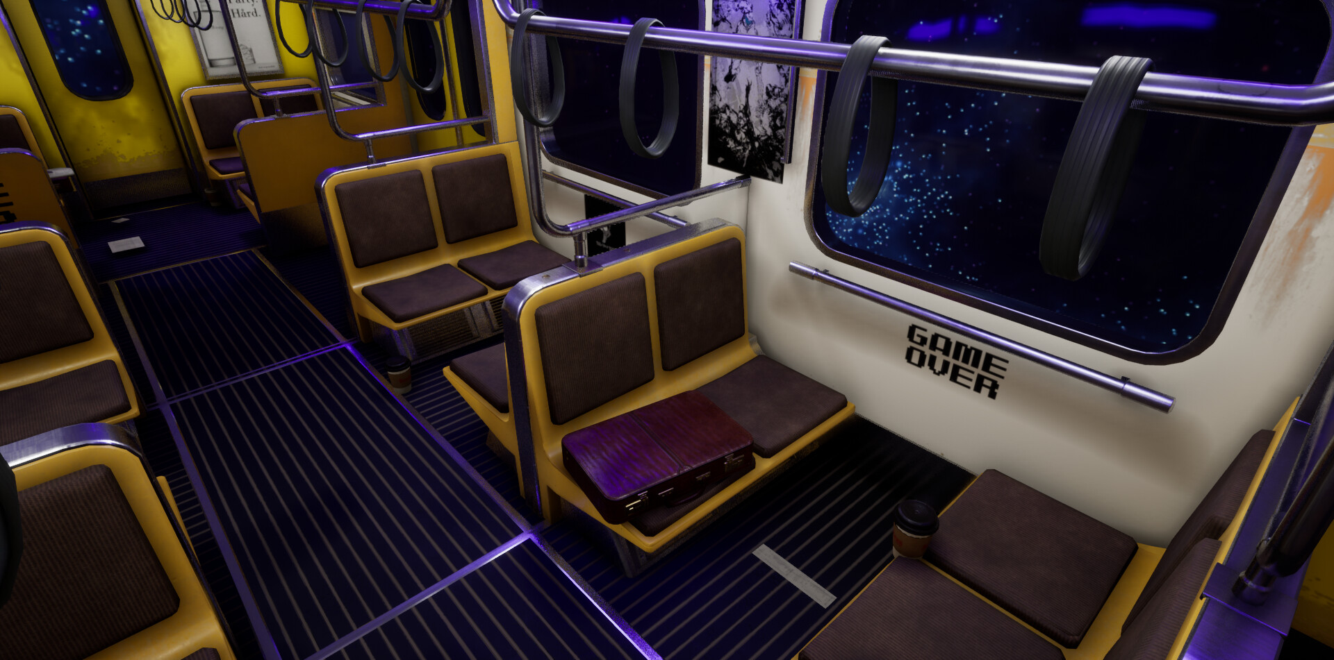 ArtStation - Train Car Enviroment Scene