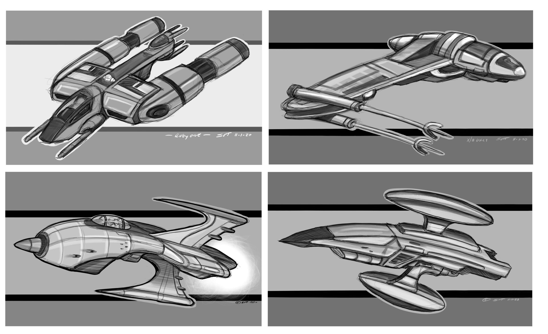 ArtStation - Fighter sketches 110420