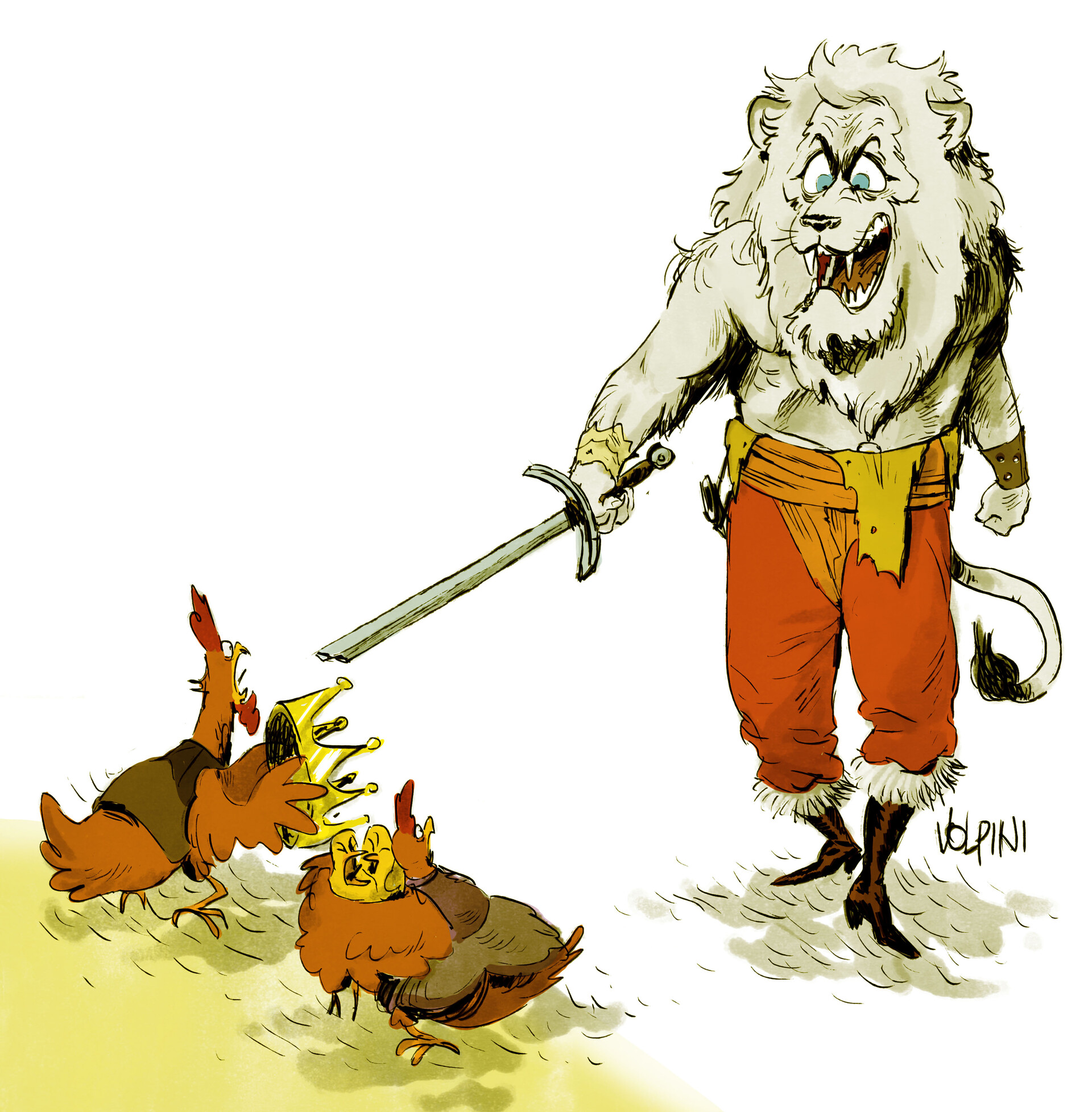 ArtStation - Lion man the robber!!