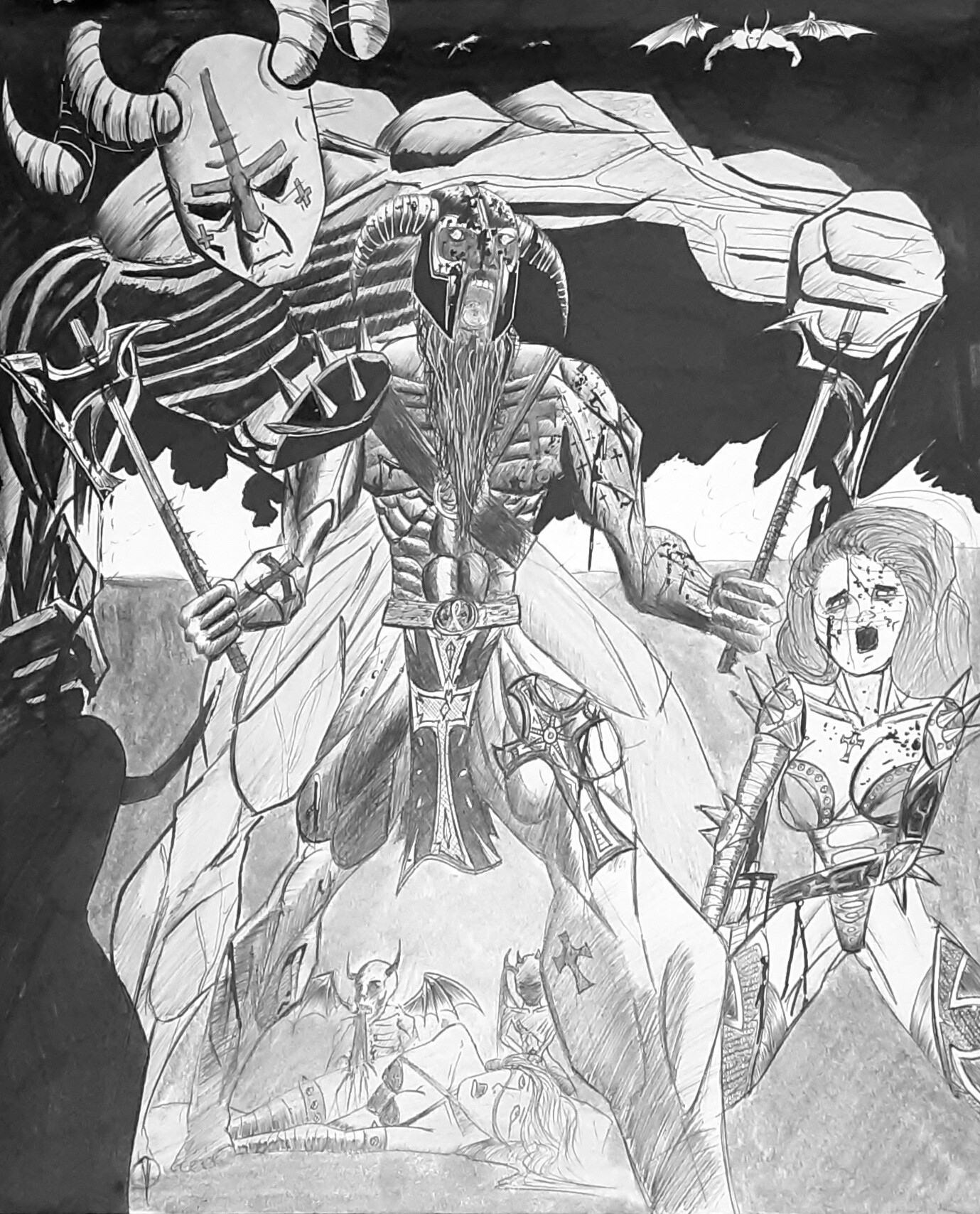 ArtStation - Vikings vs Demons