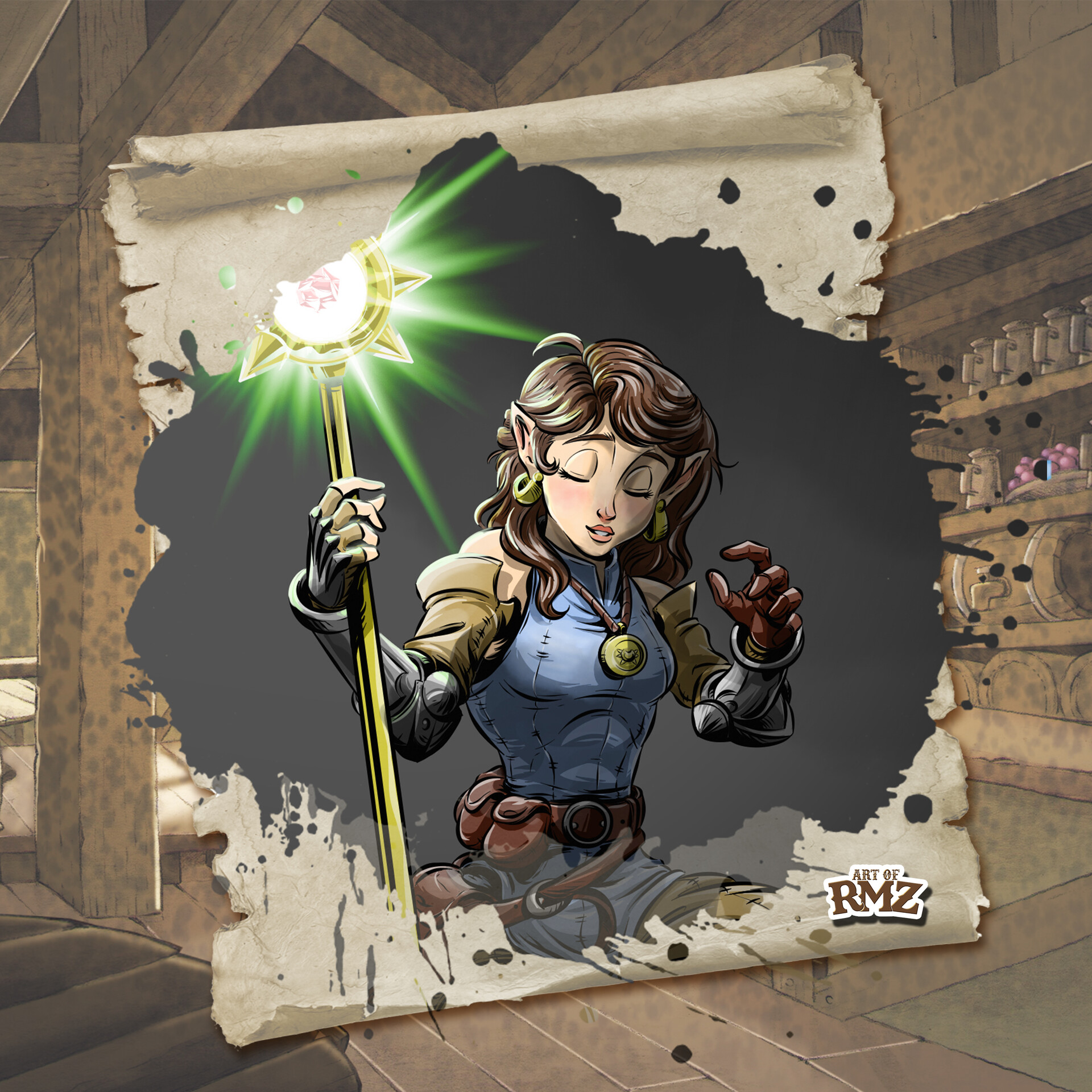 ArtStation - Elf Cleric by RMZ