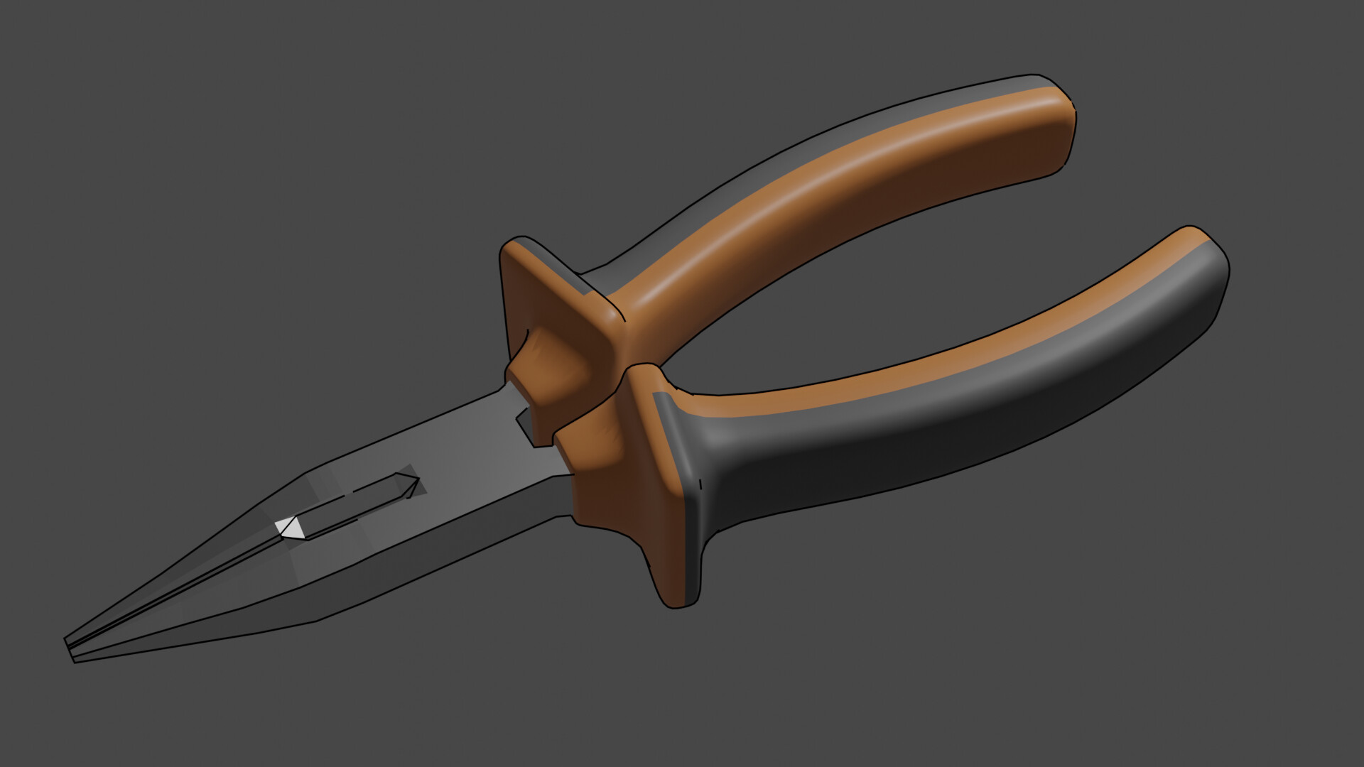 ArtStation - Cartoon-style low-poly pliers