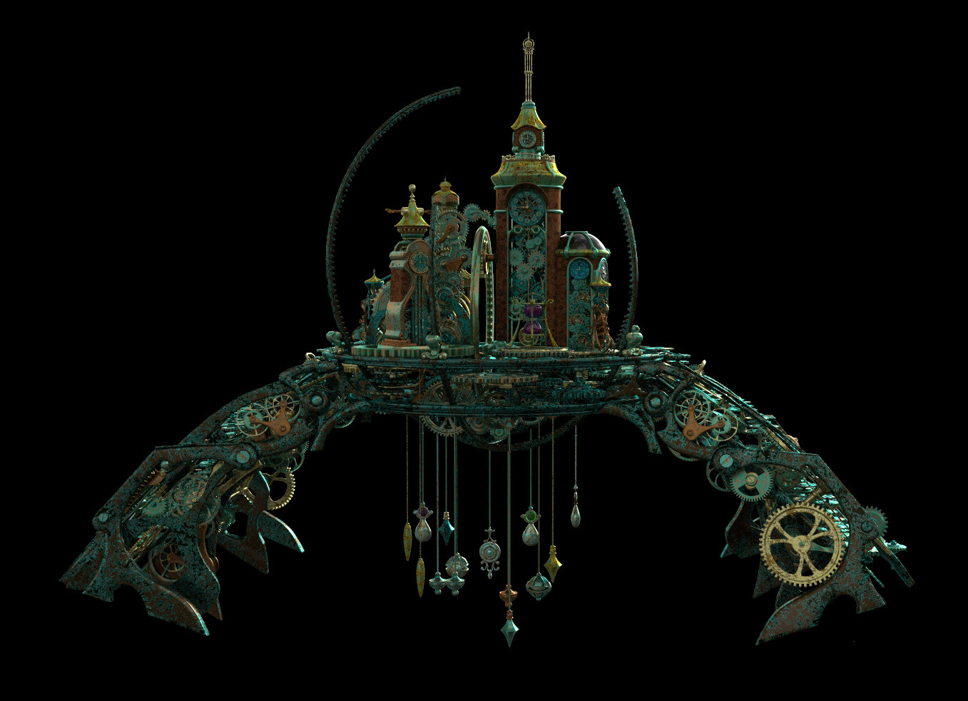 ArtStation - Mechanical bridge