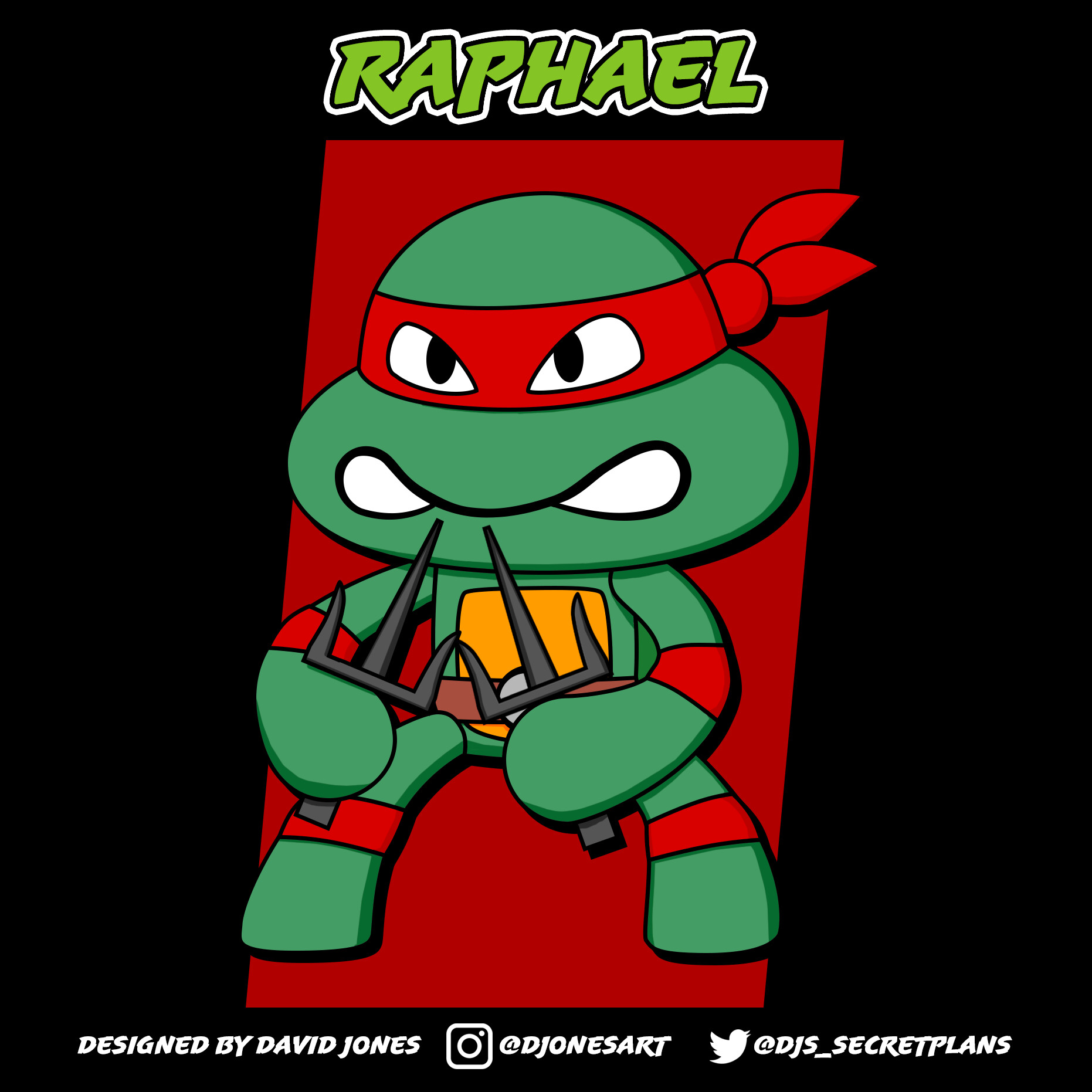 ArtStation - TMNT x The Powerpuff Girls - Raphael 2D (Fan Art)