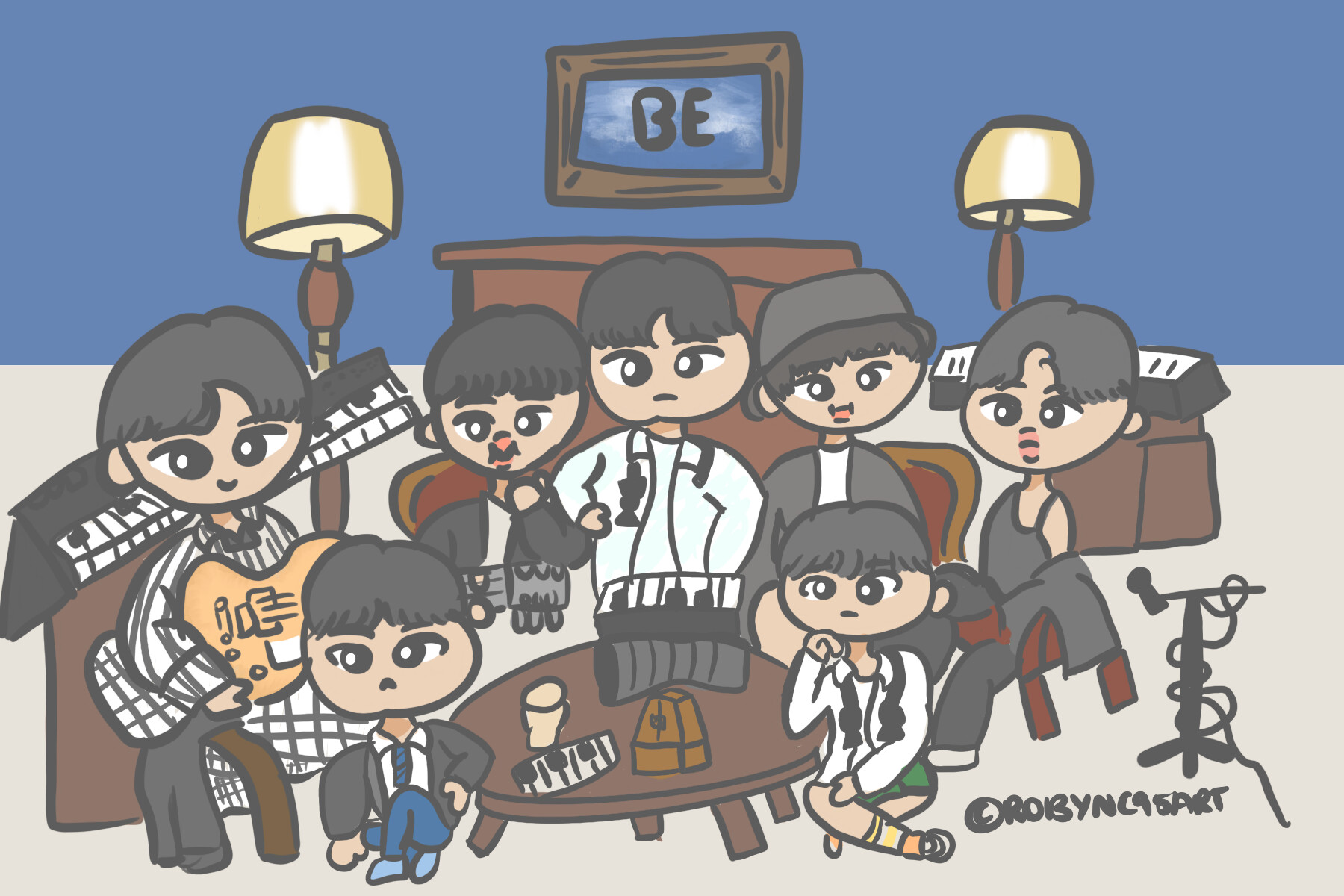 ArtStation - BTS BE CONCEPT PHOTO FANART