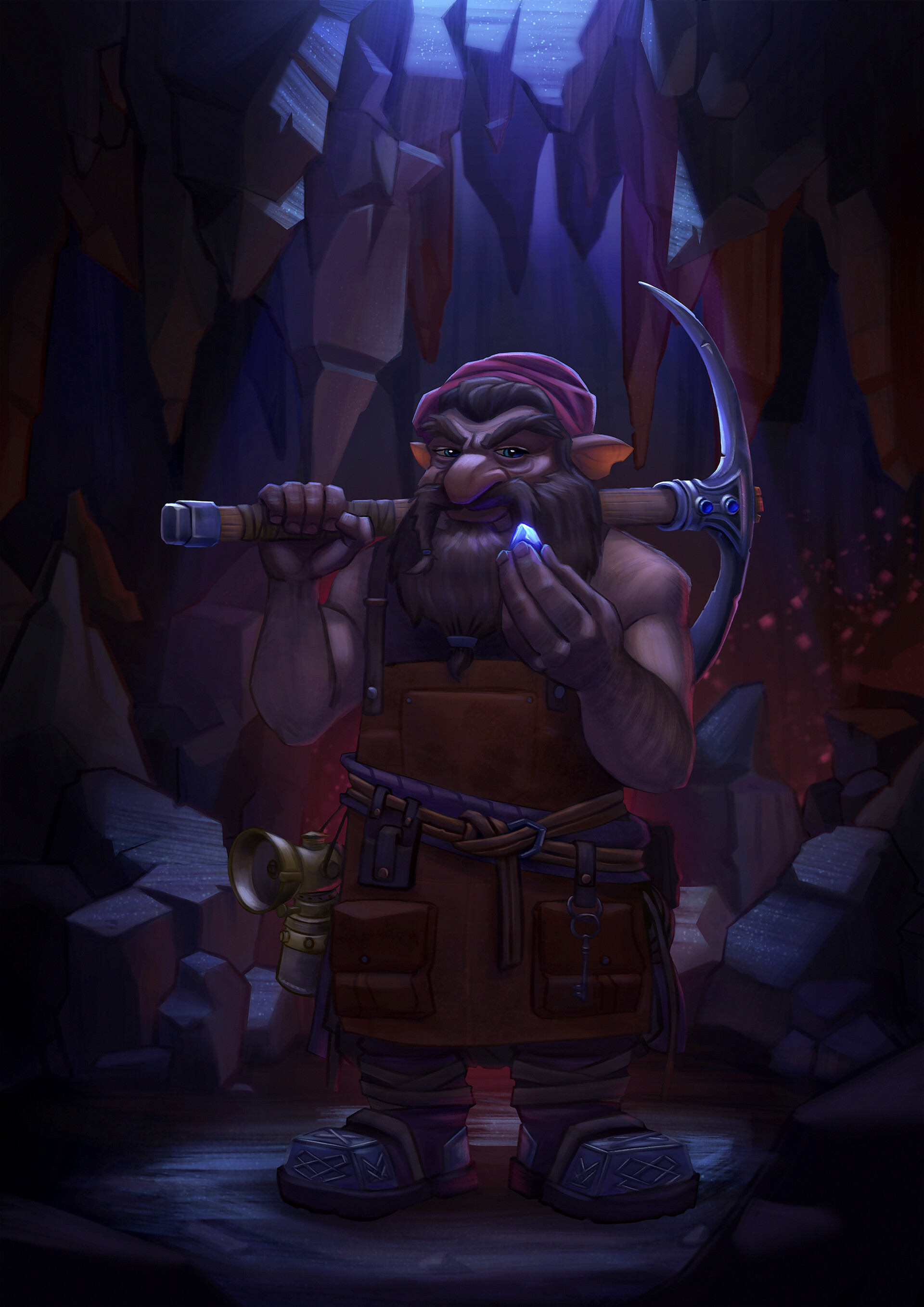 ArtStation - Mining Dwarf