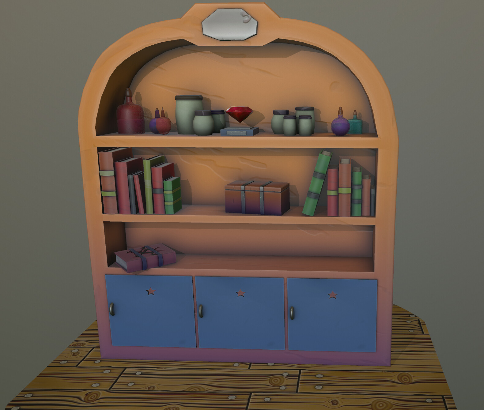 ArtStation - Stylized Mage Bookshelf