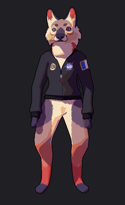 ArtStation - Maned wolf character