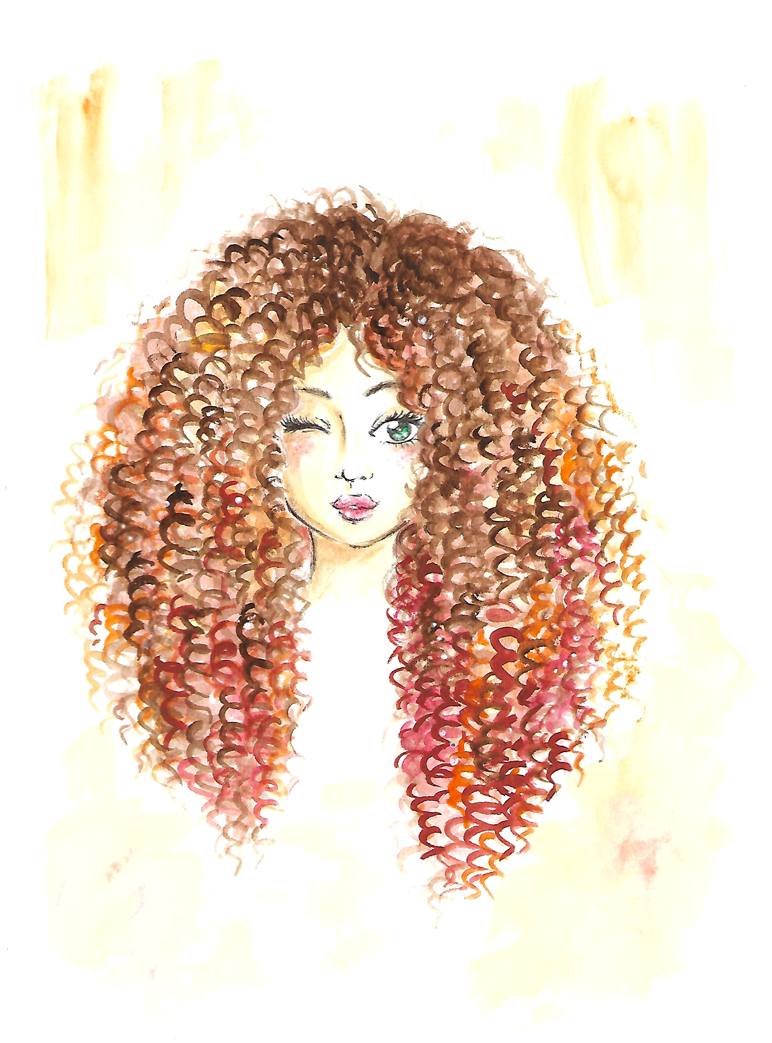 ArtStation - Curly girl