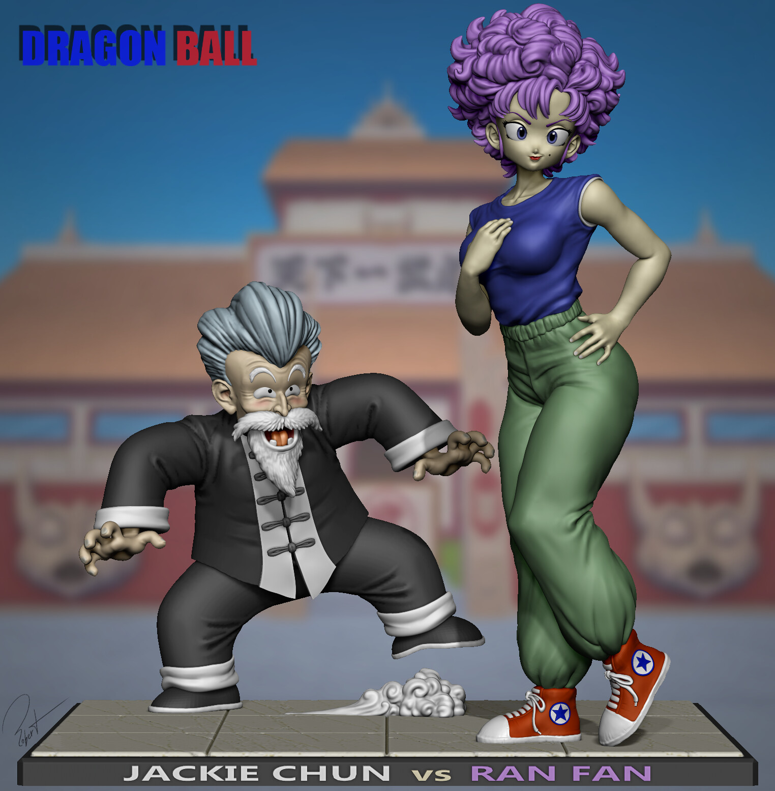 ArtStation - Jackie chun vs Ranfan