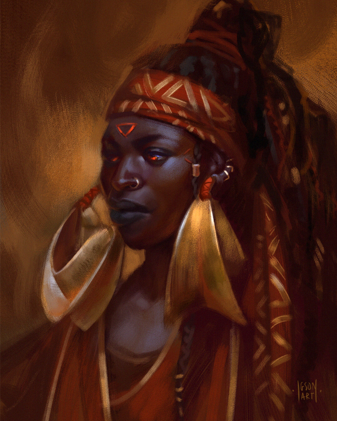 ArtStation - Asiman Fire portrait