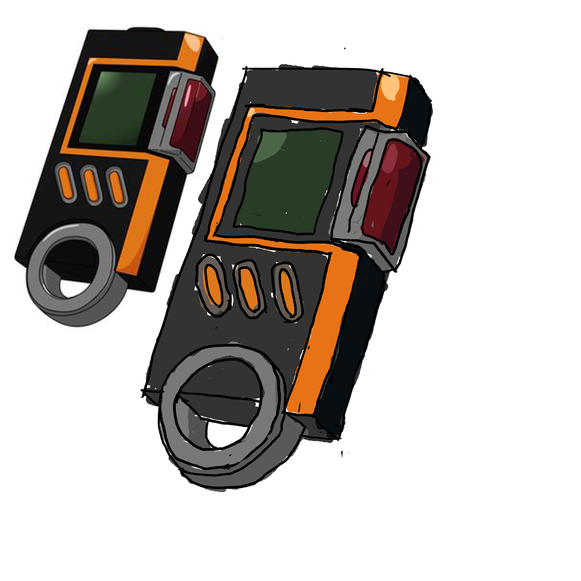 Morgan Evans - Digivice Drawing practice