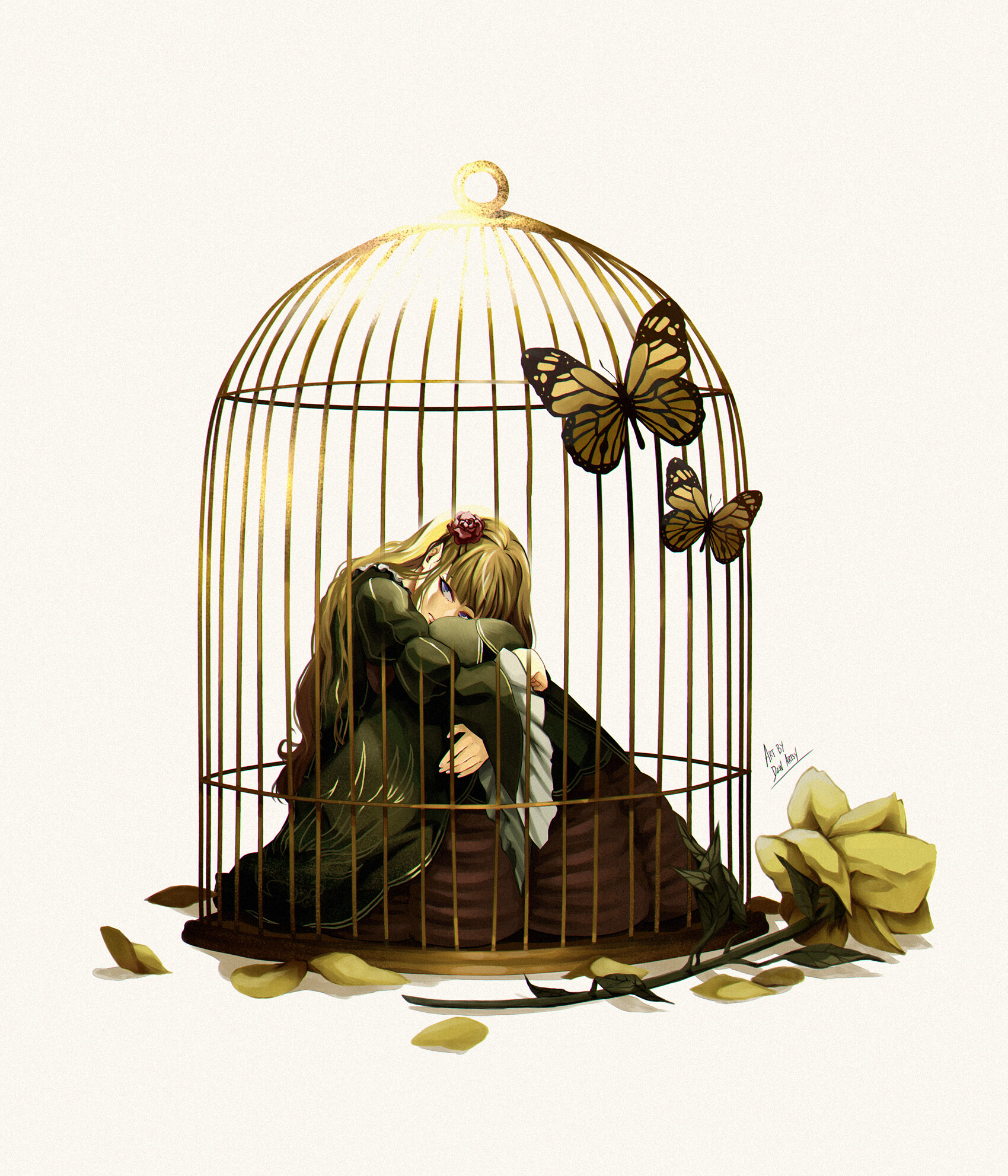Caged Bird Art