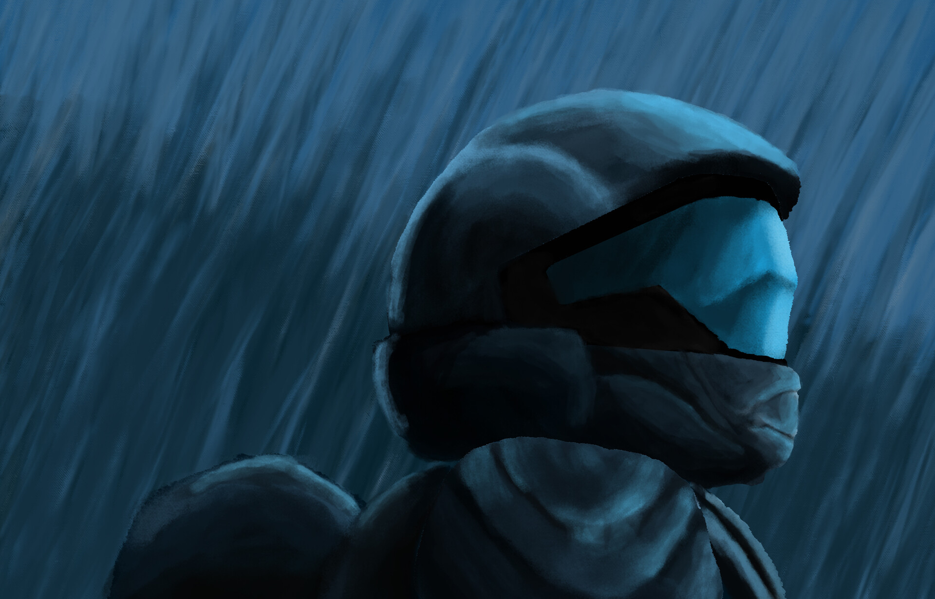 Halo 3 Odst Wallpaper Rain