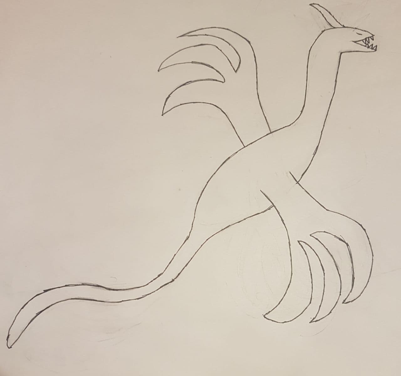 ArtStation - Dragon ink drawing.