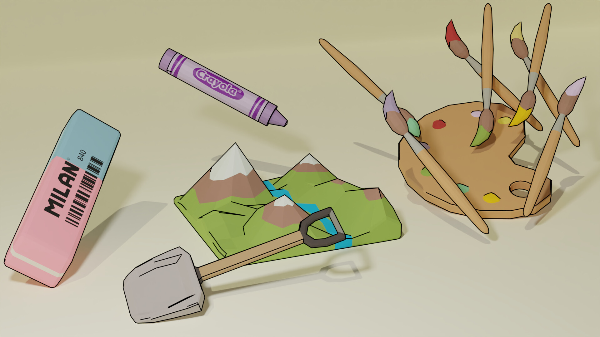 Isaac Alonso - Low poly assets