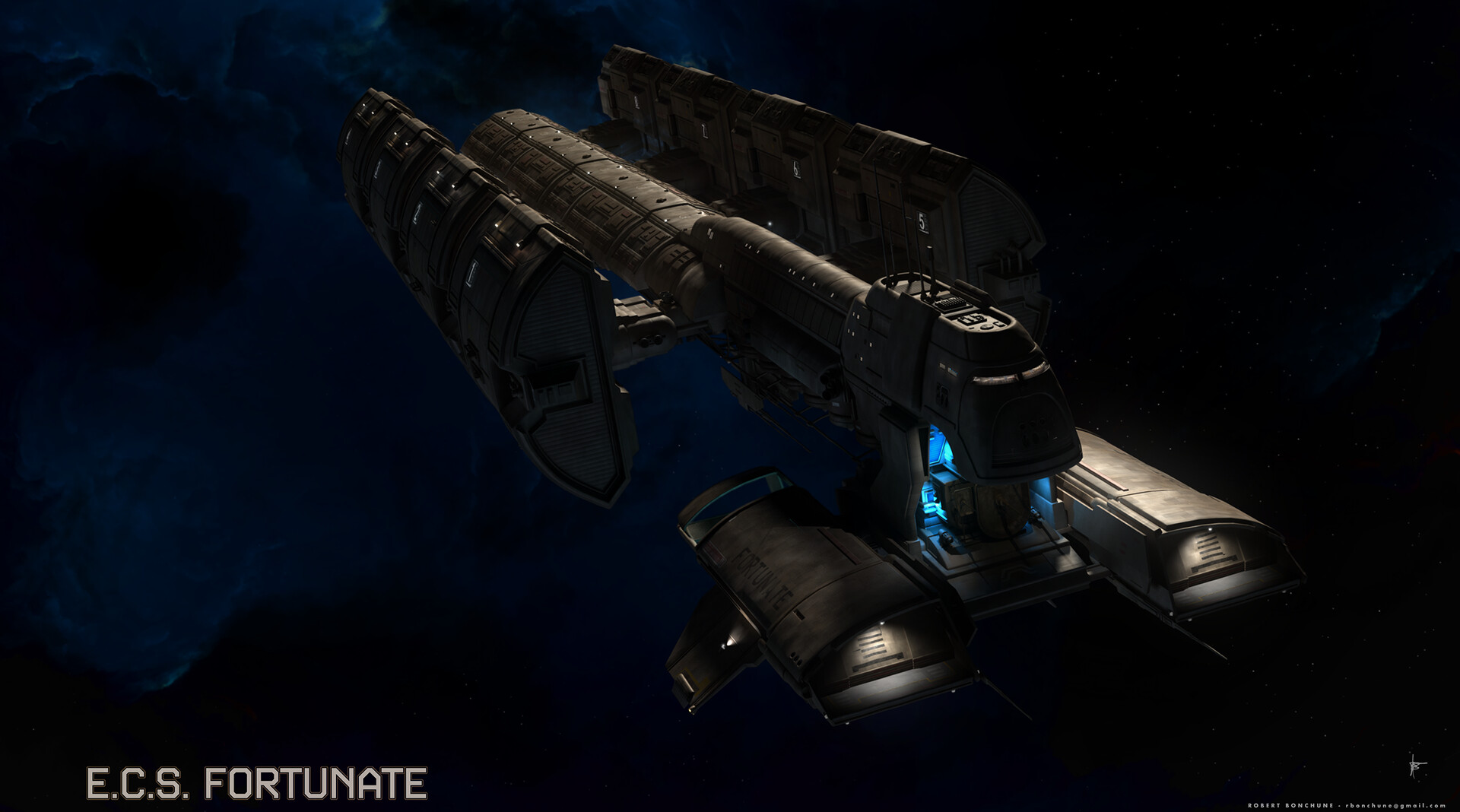 Robert Bonchune - Earth Cargo Service (E.C.S.) Fortunate - Star Trek ...