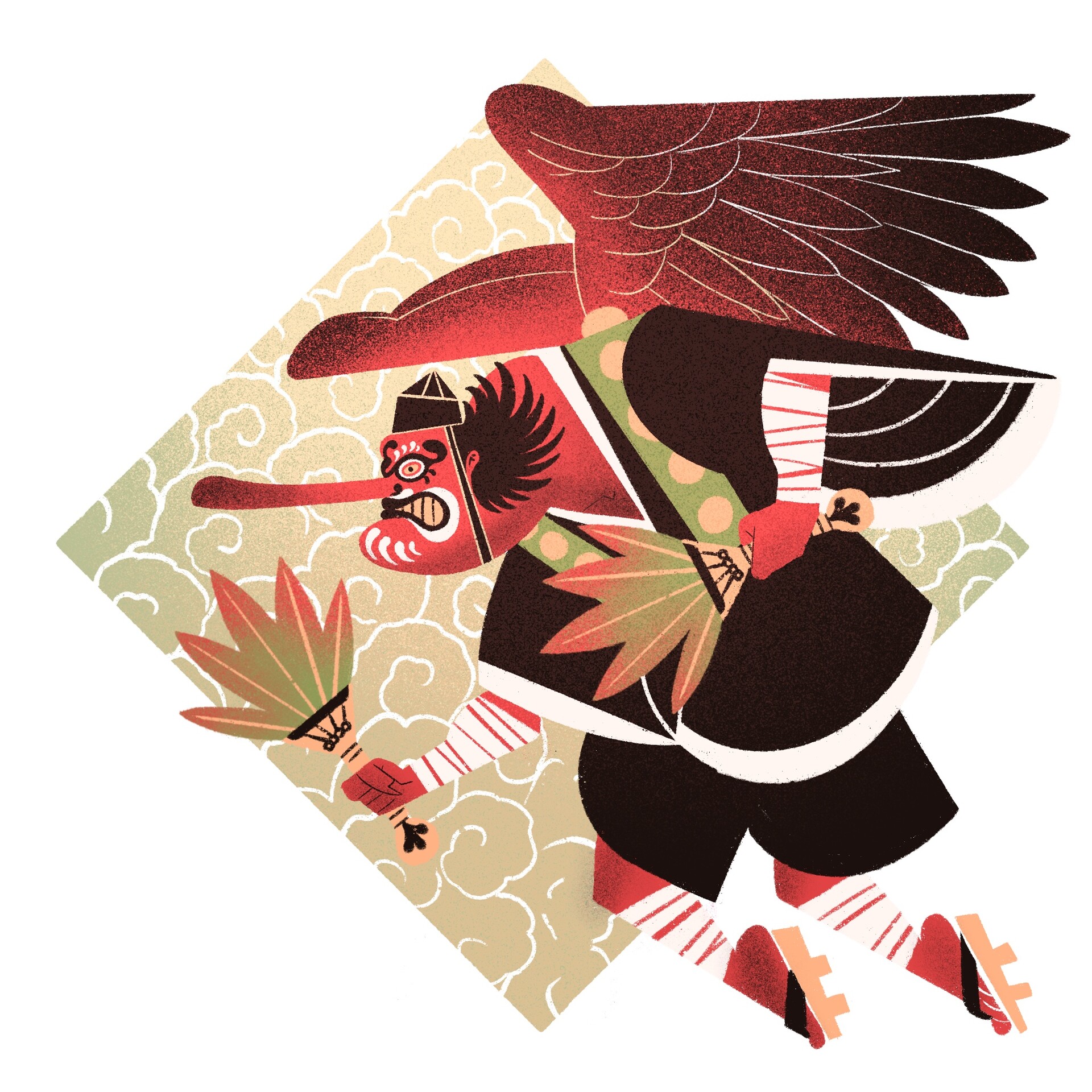 ArtStation - Yokai #9 - Tengu