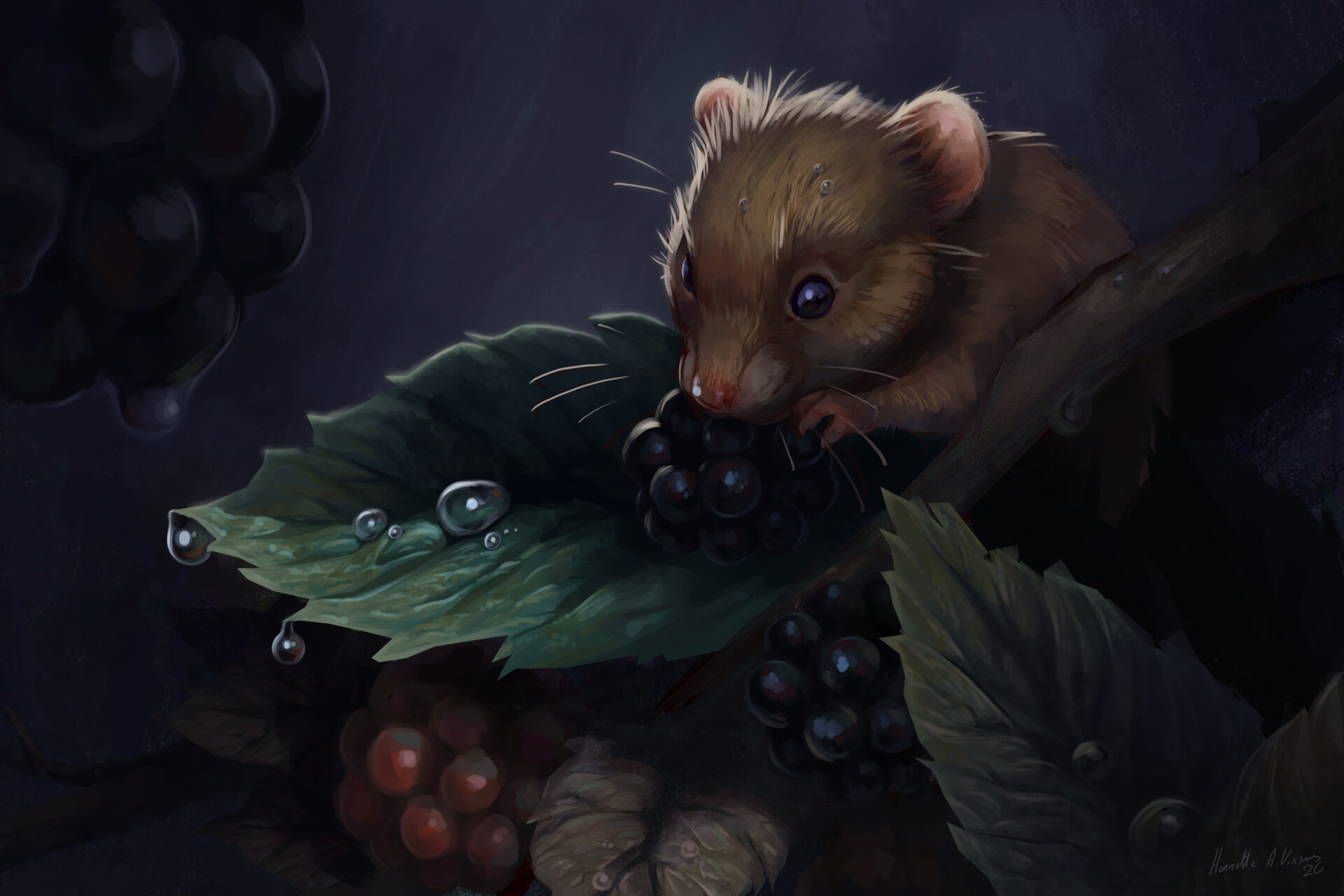 ArtStation - Berry feast illustration